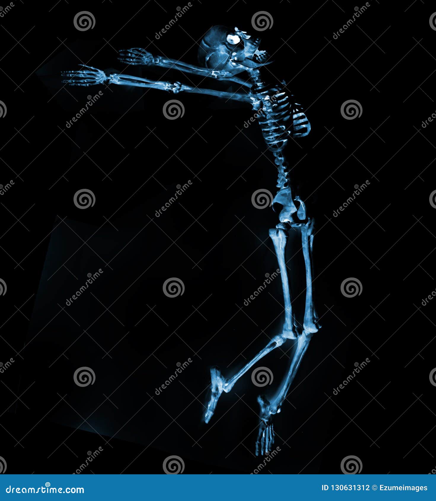 Dancing Skeletons X ray stock photo. Image of person - 130631312
