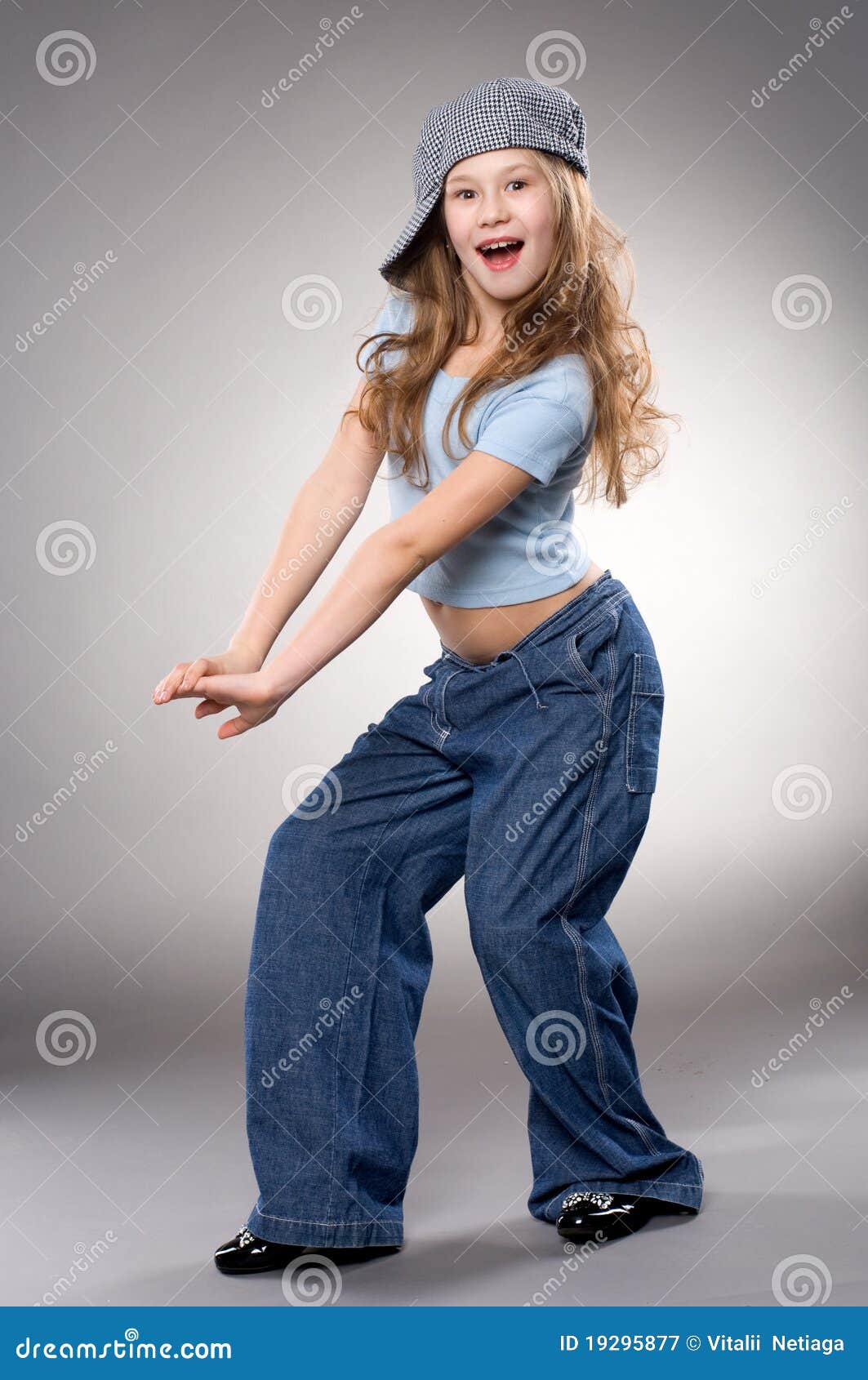 Dancing smiling girl stock image. Image of dance, dancer - 19295877