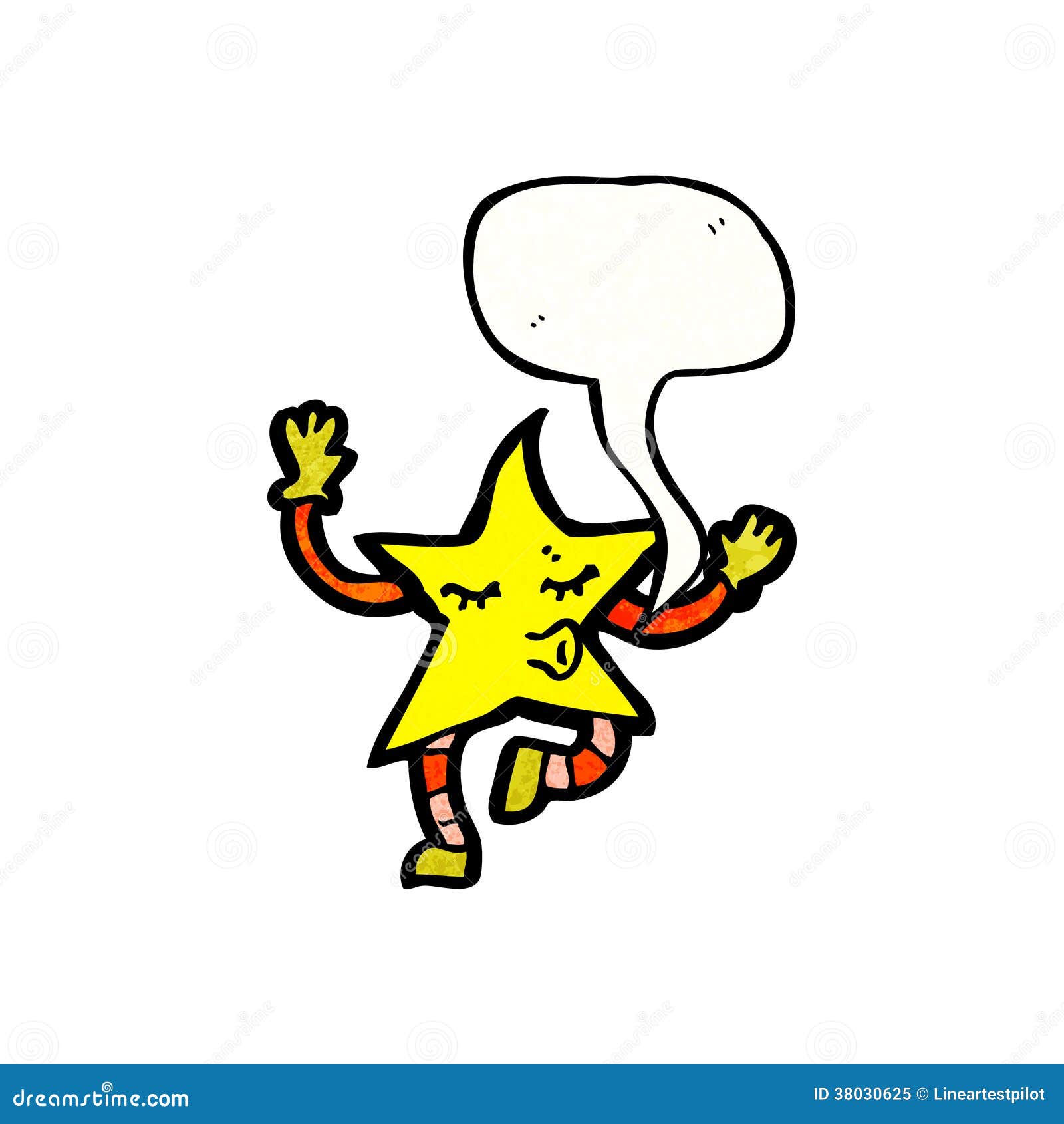 Dancing star cartoon stock vector. Illustration of rough - 38030625
