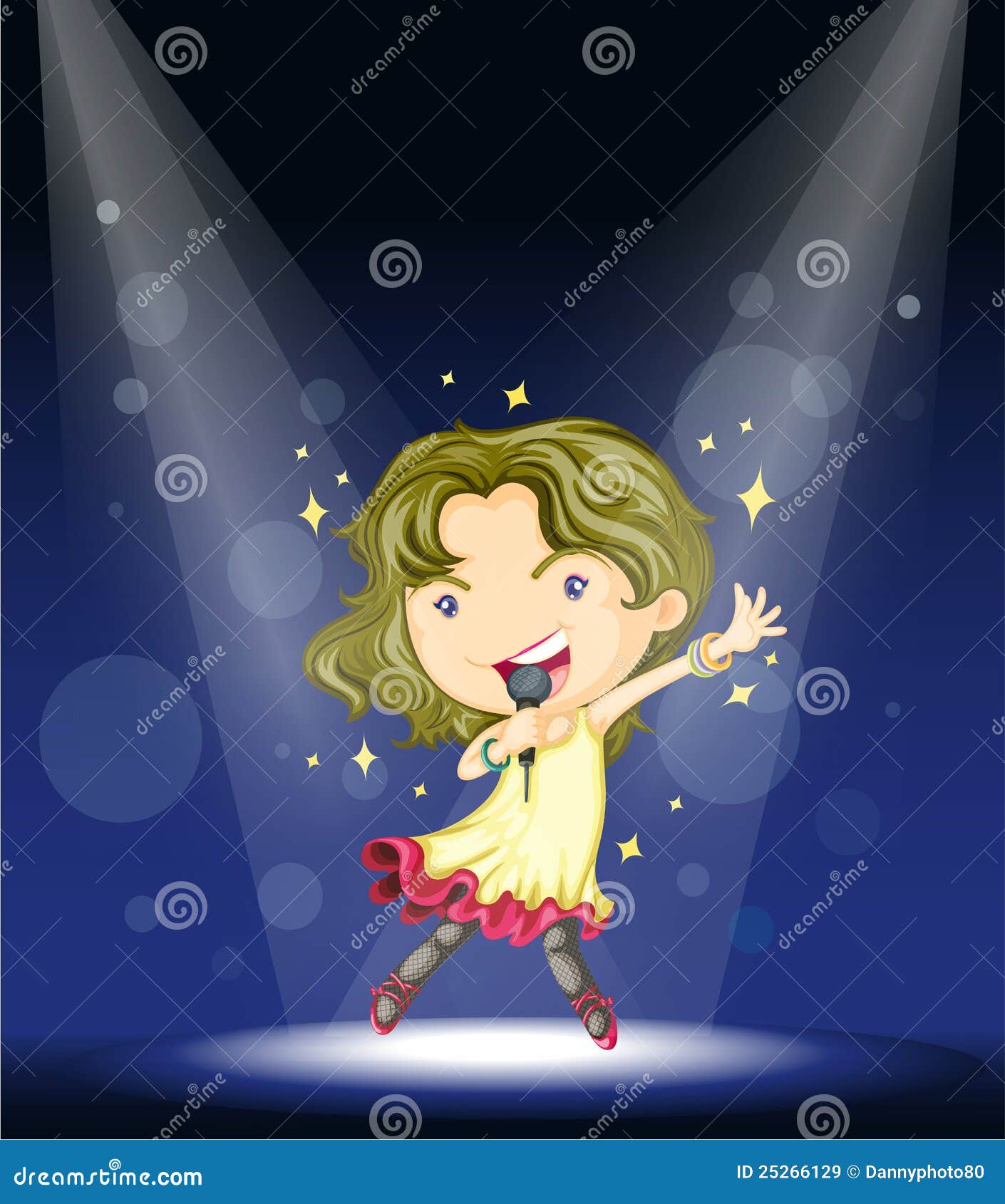 Dancing with the stars stock illustration. Illustration of lights ...