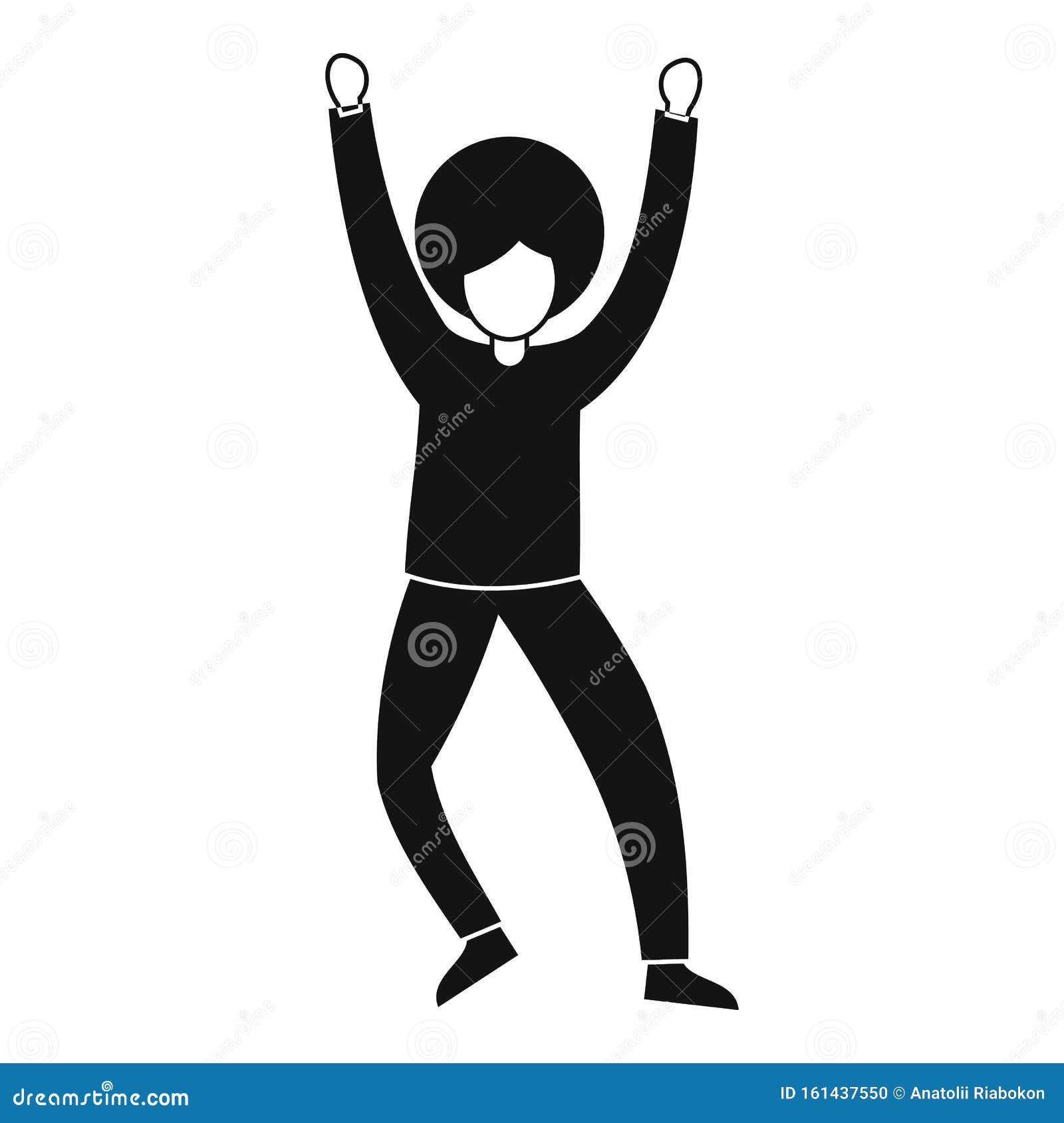 Dancing Student Icon, Simple Style Stock Vector - Illustration of ...