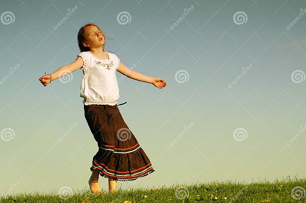 Dancing in the sunshine stock image. Image of dream, relaxation - 5847943