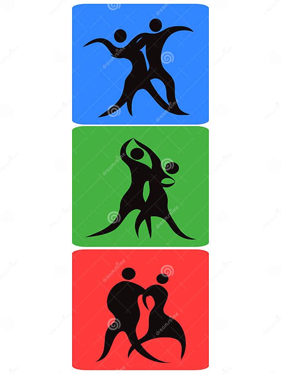Dancing symbol buttons stock vector. Illustration of color - 90704847