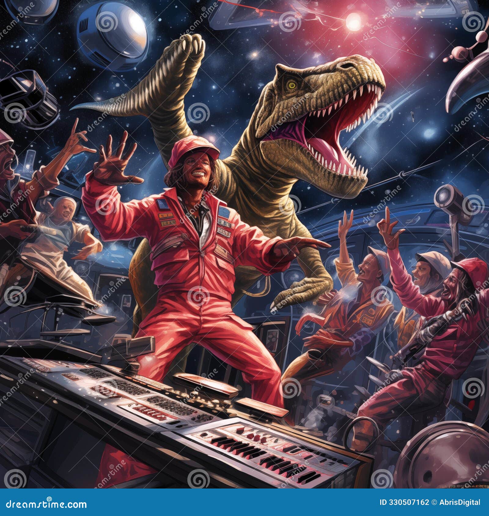 Dancing t-rex stock illustration. Illustration of screenshot - 330507162