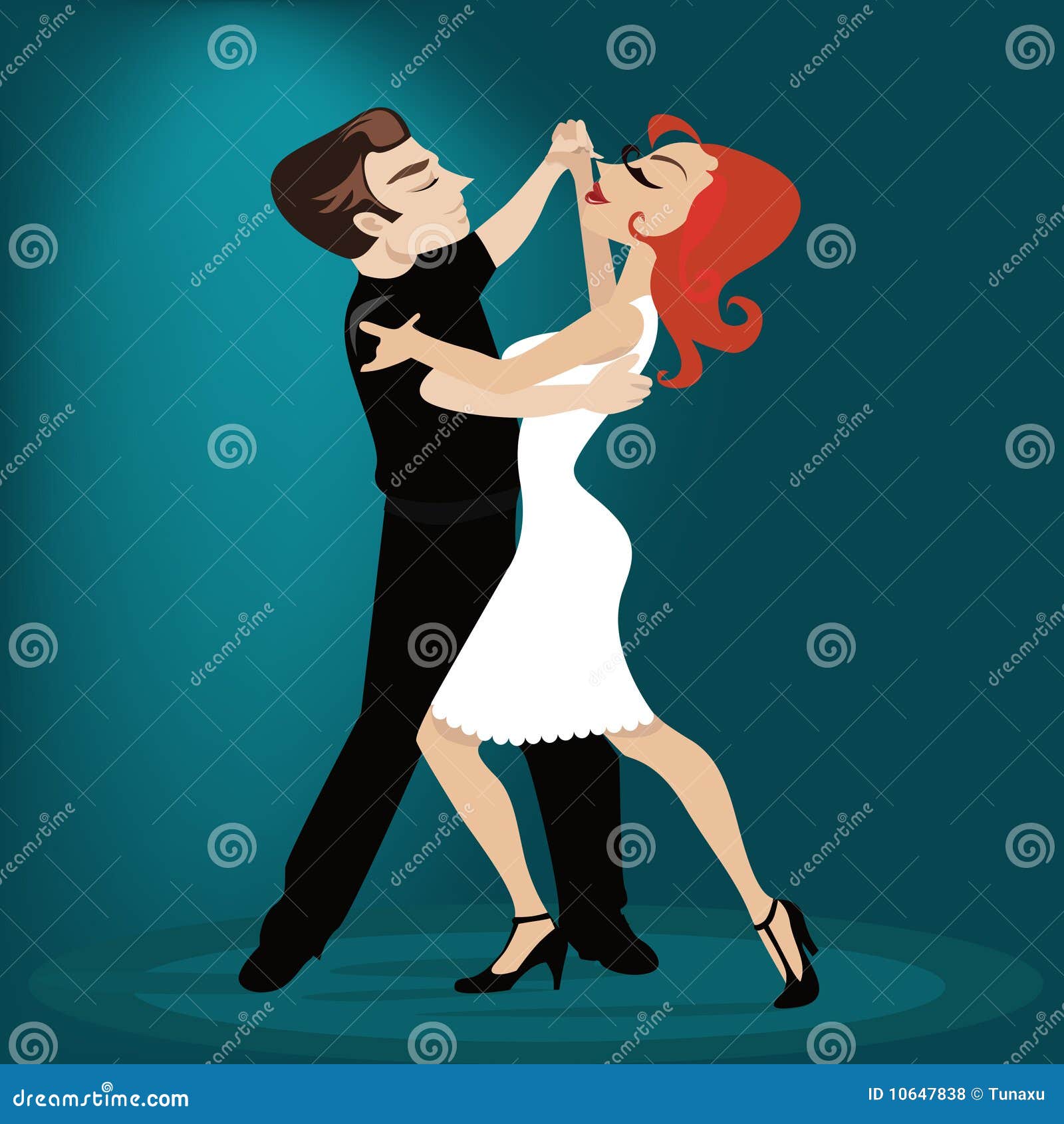 Dancing Tango Characters Royalty Free Stock Photos - Image: 10647838