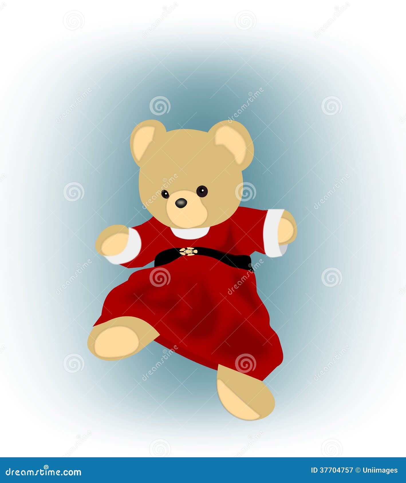 Dancing Teddy Bear stock illustration. Illustration of childhood - 37704757