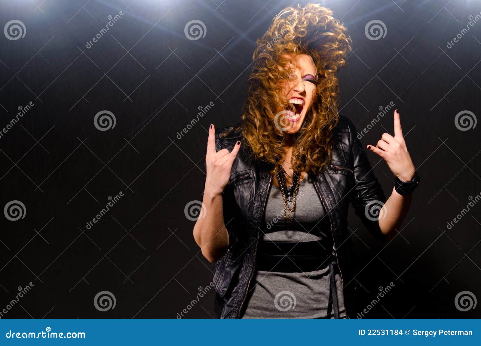 Dancing to the rock music stock photo. Image of mouth - 22531184