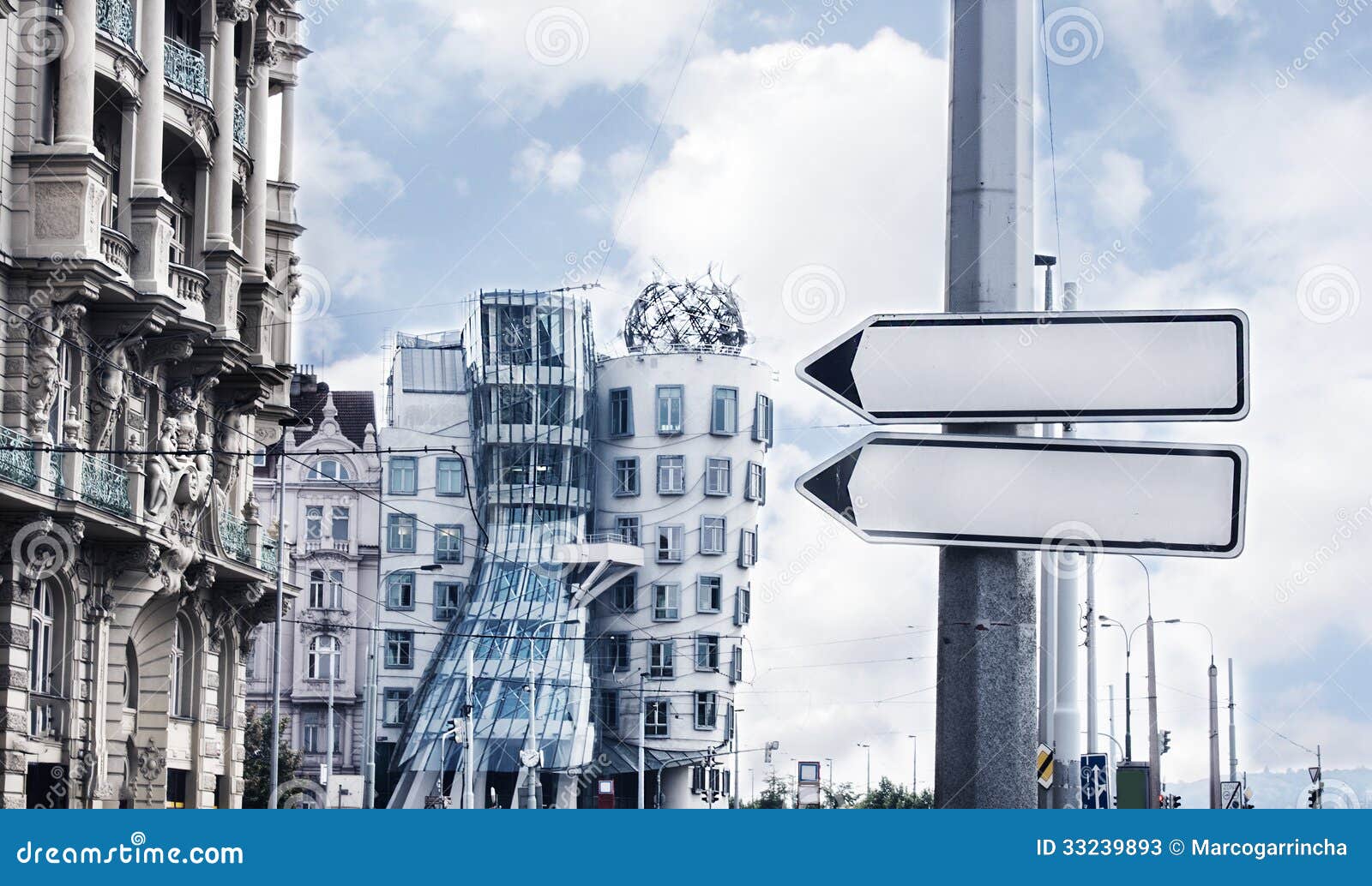 Dancing tower Prague editorial stock photo. Image of construction ...