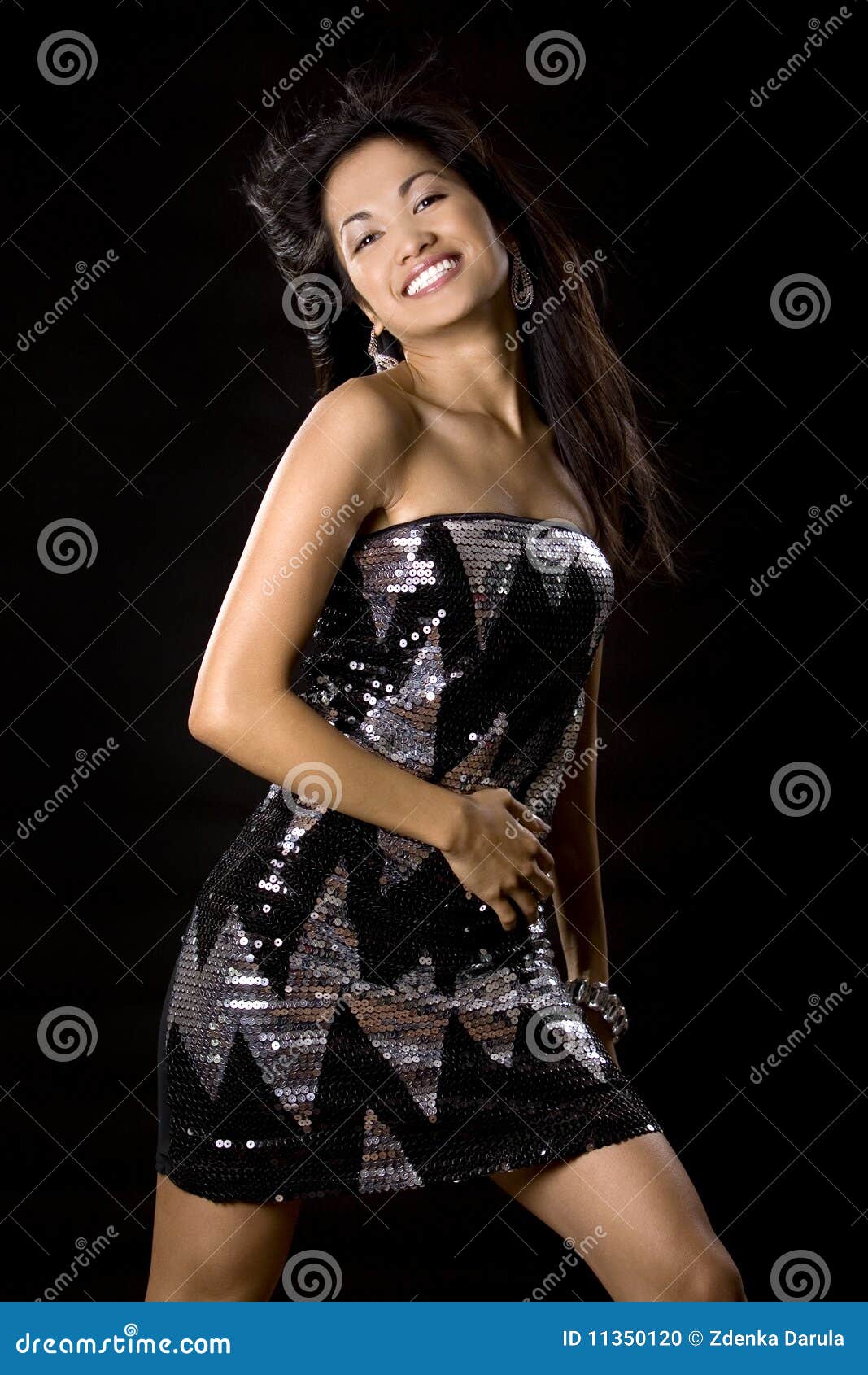Dancing woman stock photo. Image of nightclub, elegance - 11350120