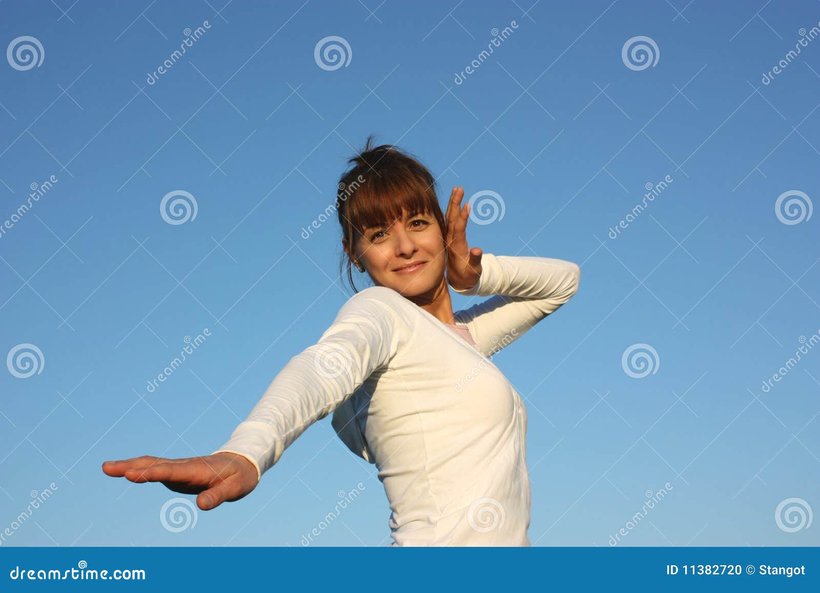 A dancing woman stock photo. Image of object, freedom - 11382720