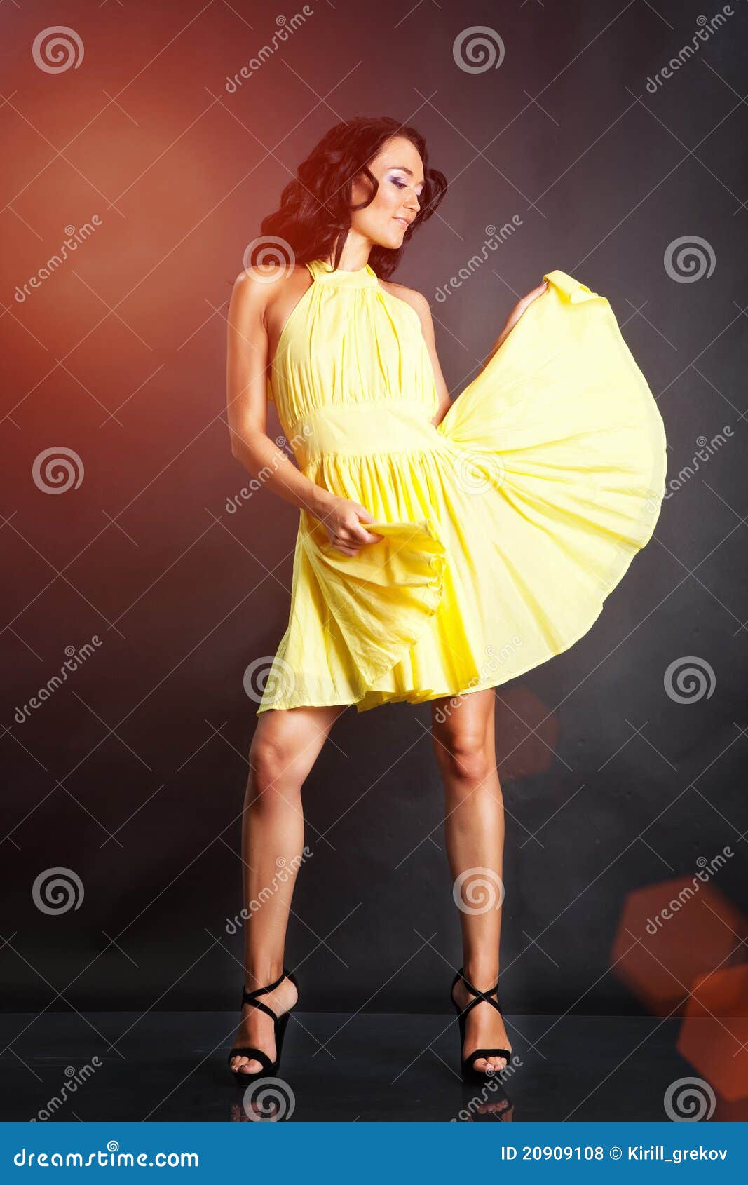 Dancing woman stock photo. Image of curling, cute, beauty - 20909108