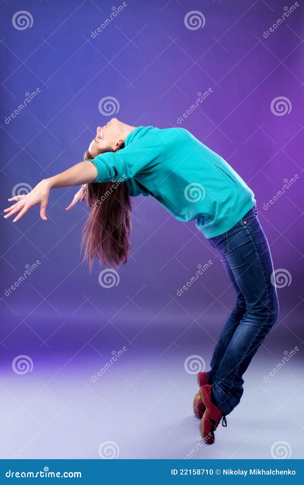 Dancing woman stock photo. Image of dancer, dance, casual - 22158710