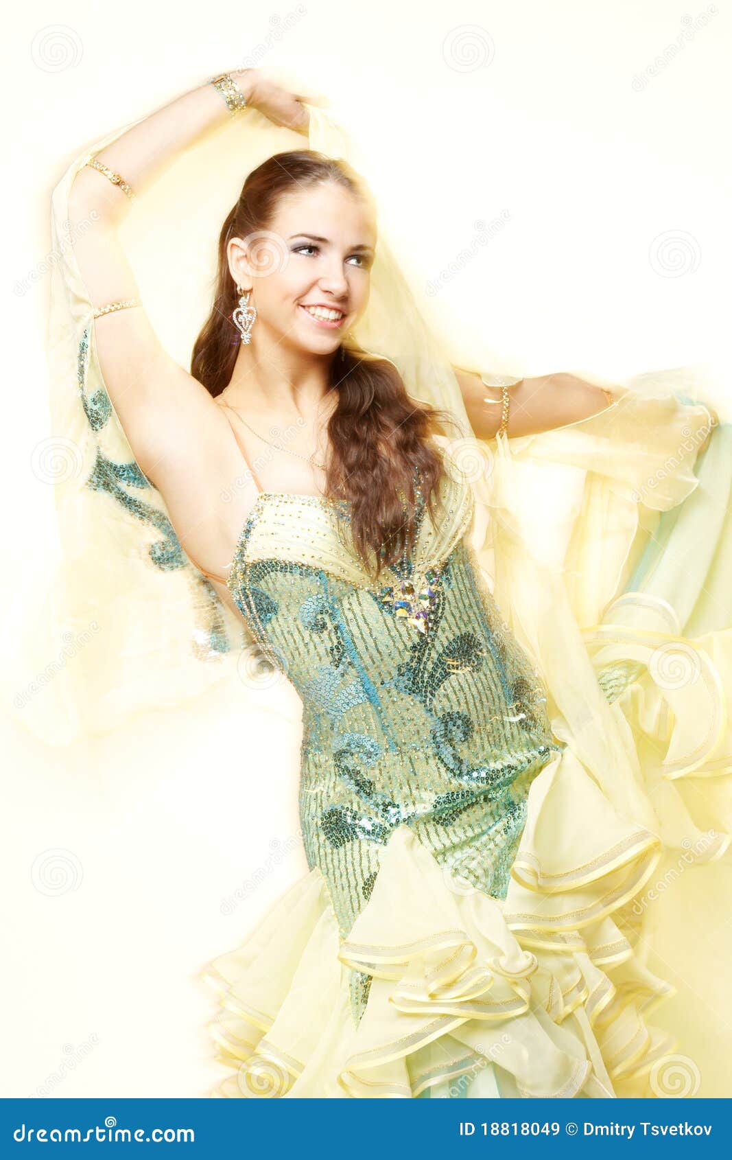 Dancing woman in motion stock image. Image of elegance - 18818049