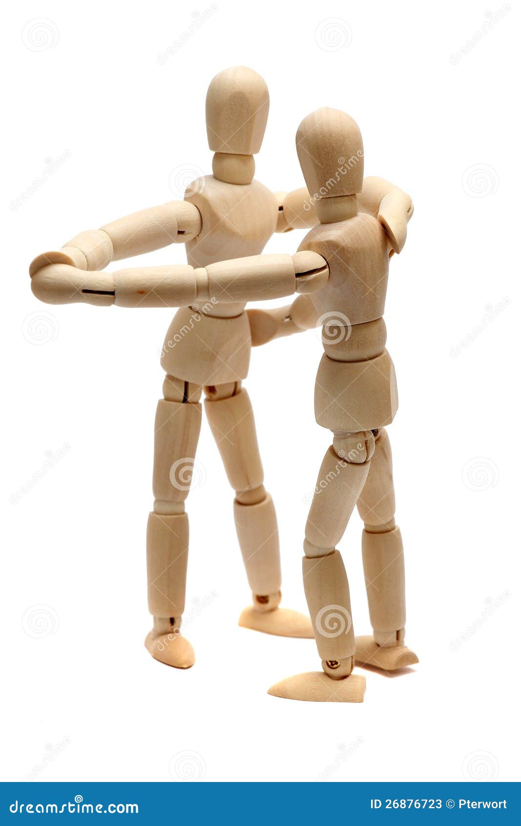 Dancing wooden dolls stock image. Image of standing, hand - 26876723