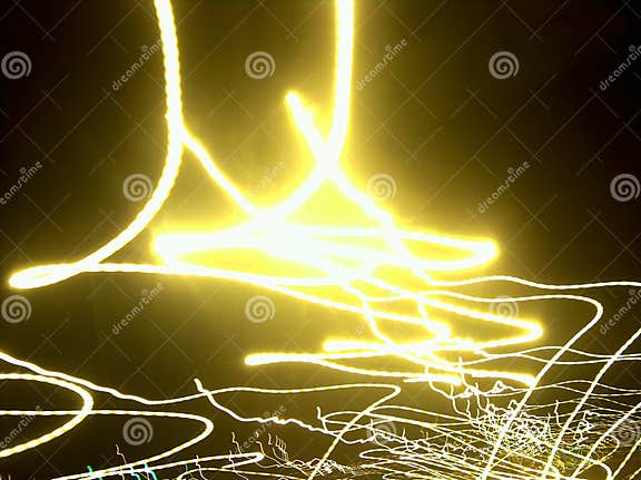 Dancing yellow lights stock image. Image of color, greece - 78671