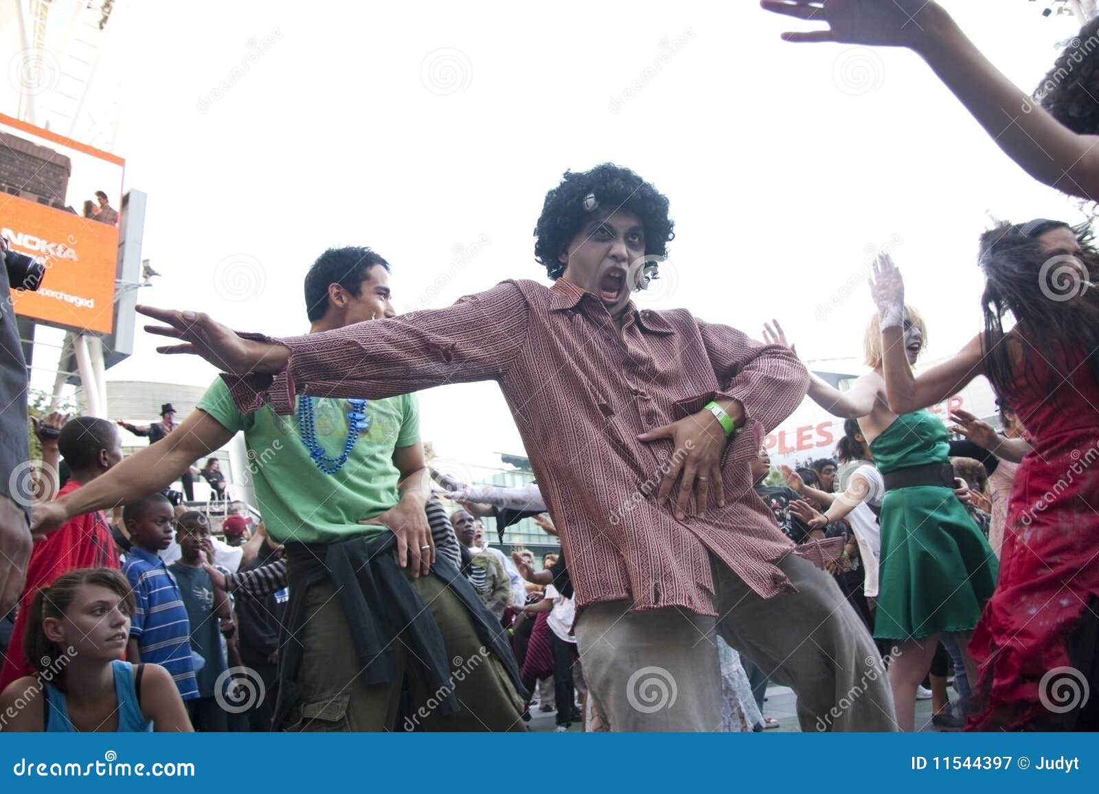 Dancing zombies editorial photography. Image of male - 11544397