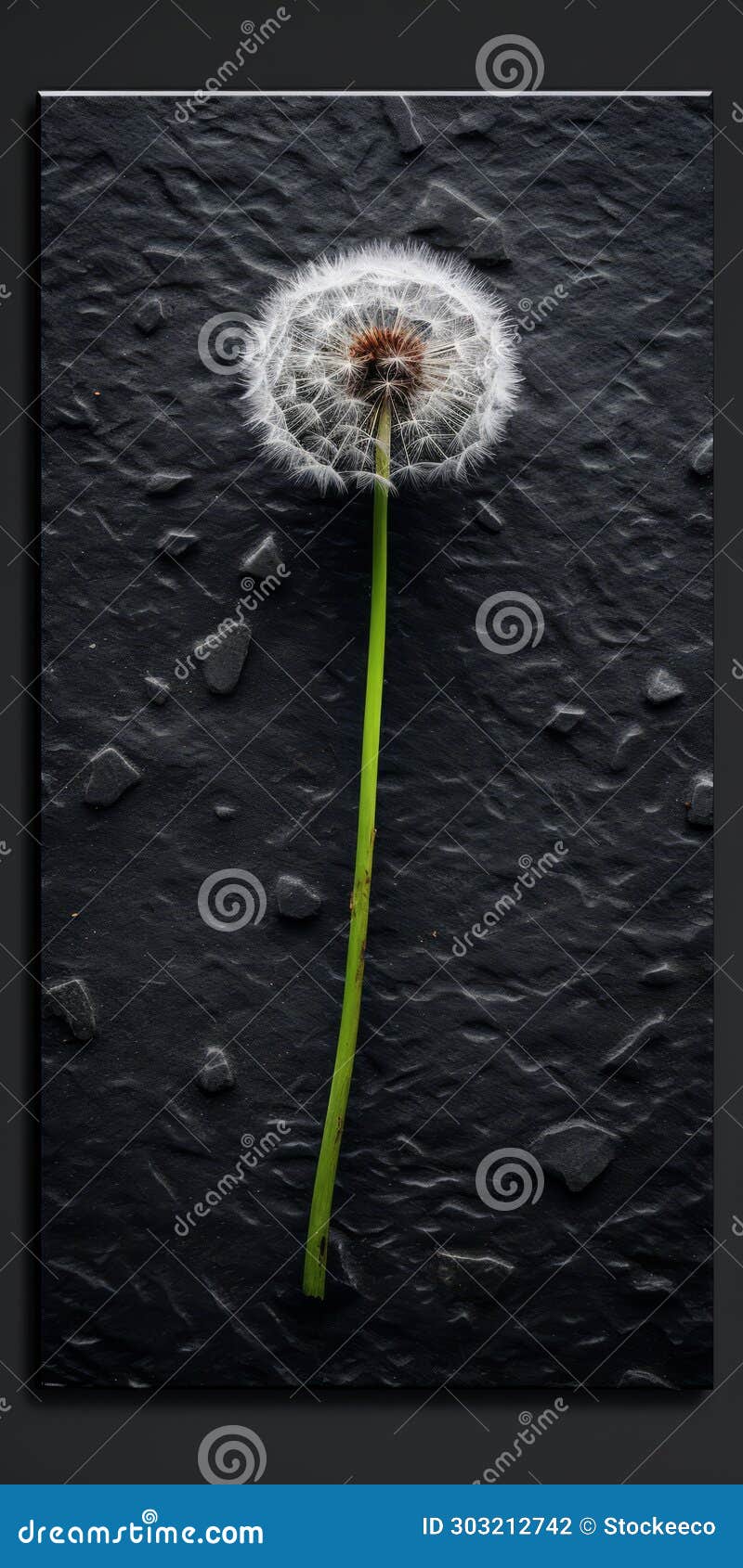 Dandelion on Dark Surface: a Visual Exploration of Texture and Contrast ...