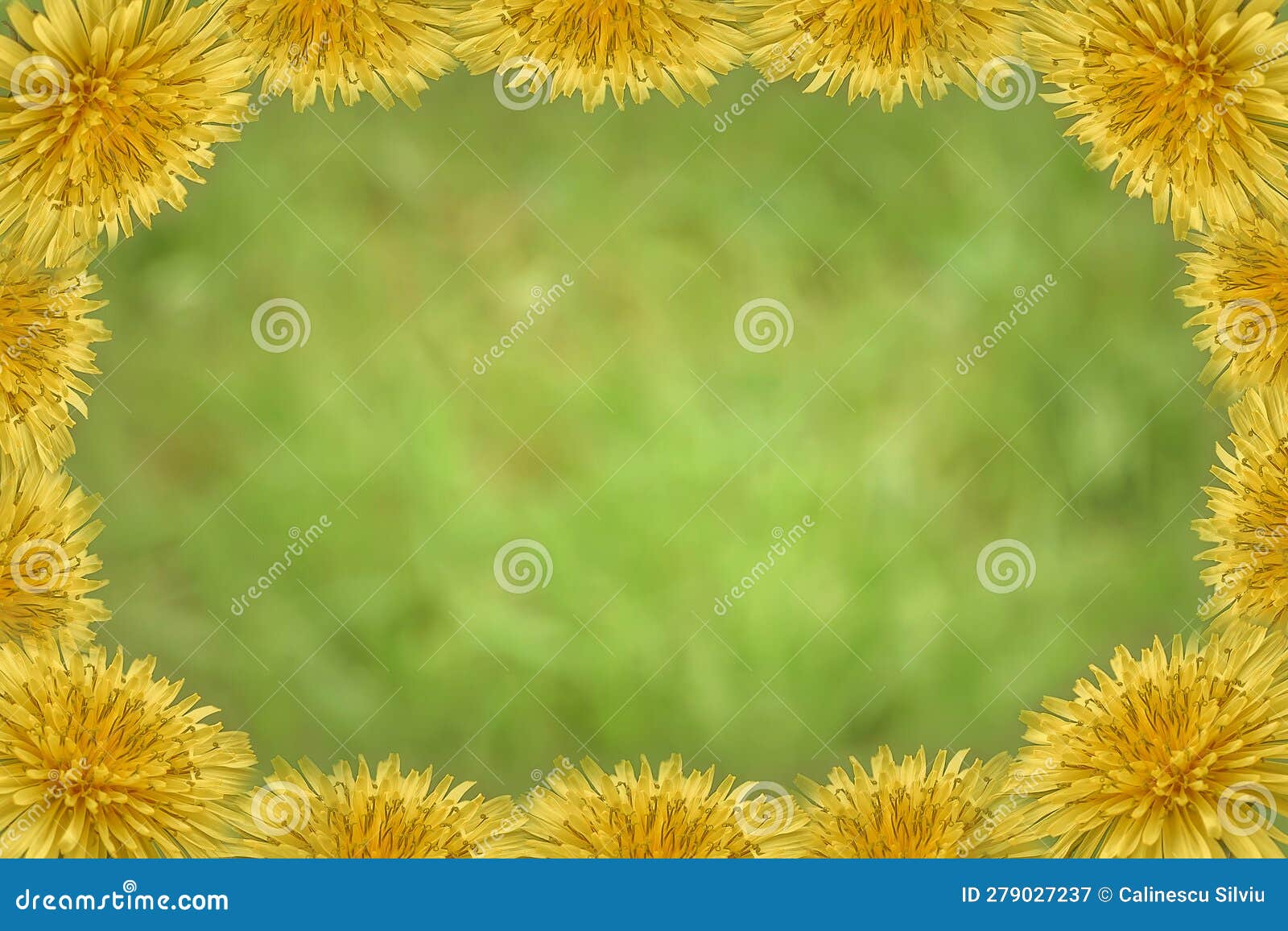 Dandelion Frame Graphic Design, Ver.2 Stock Illustration - Illustration ...