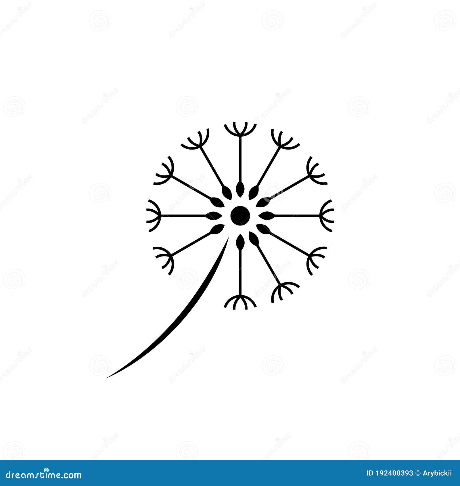Dandelion Logo Cartoon Vector | CartoonDealer.com #83723727
