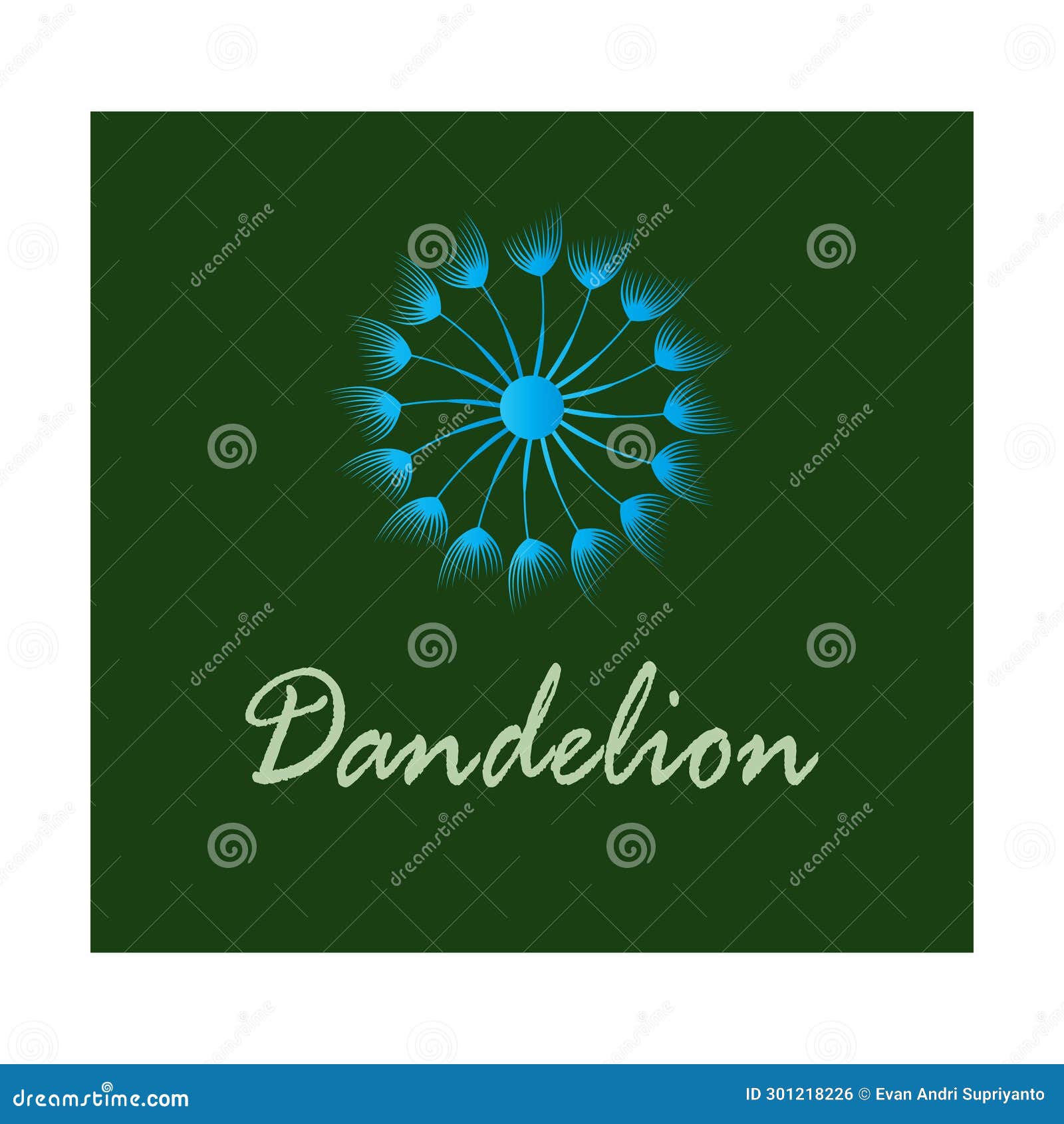 Dandelion Logo Vector Symbol Design Stock Vector - Illustration of ...