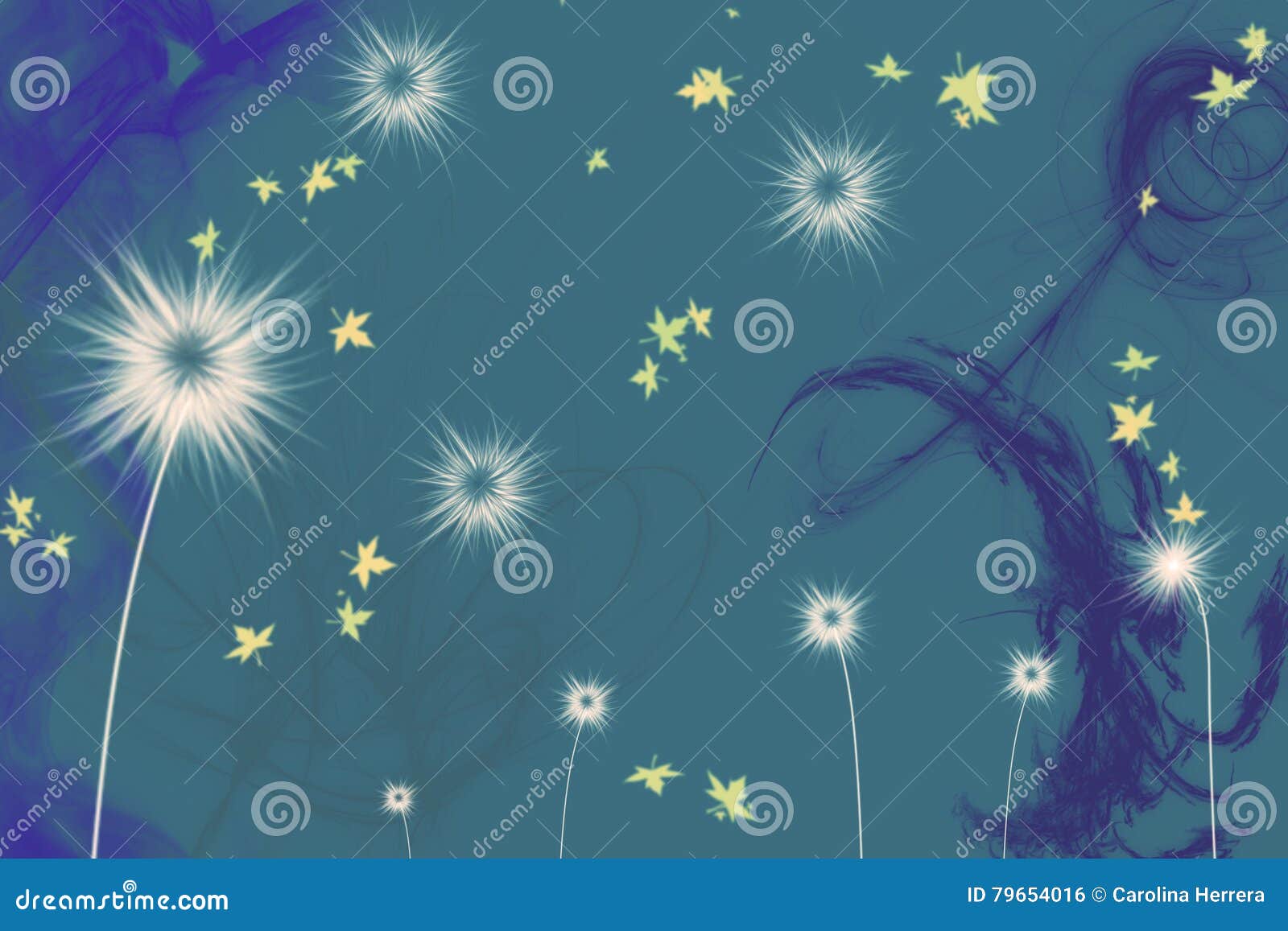 Dandelion stock illustration. Illustration of leaves - 79654016