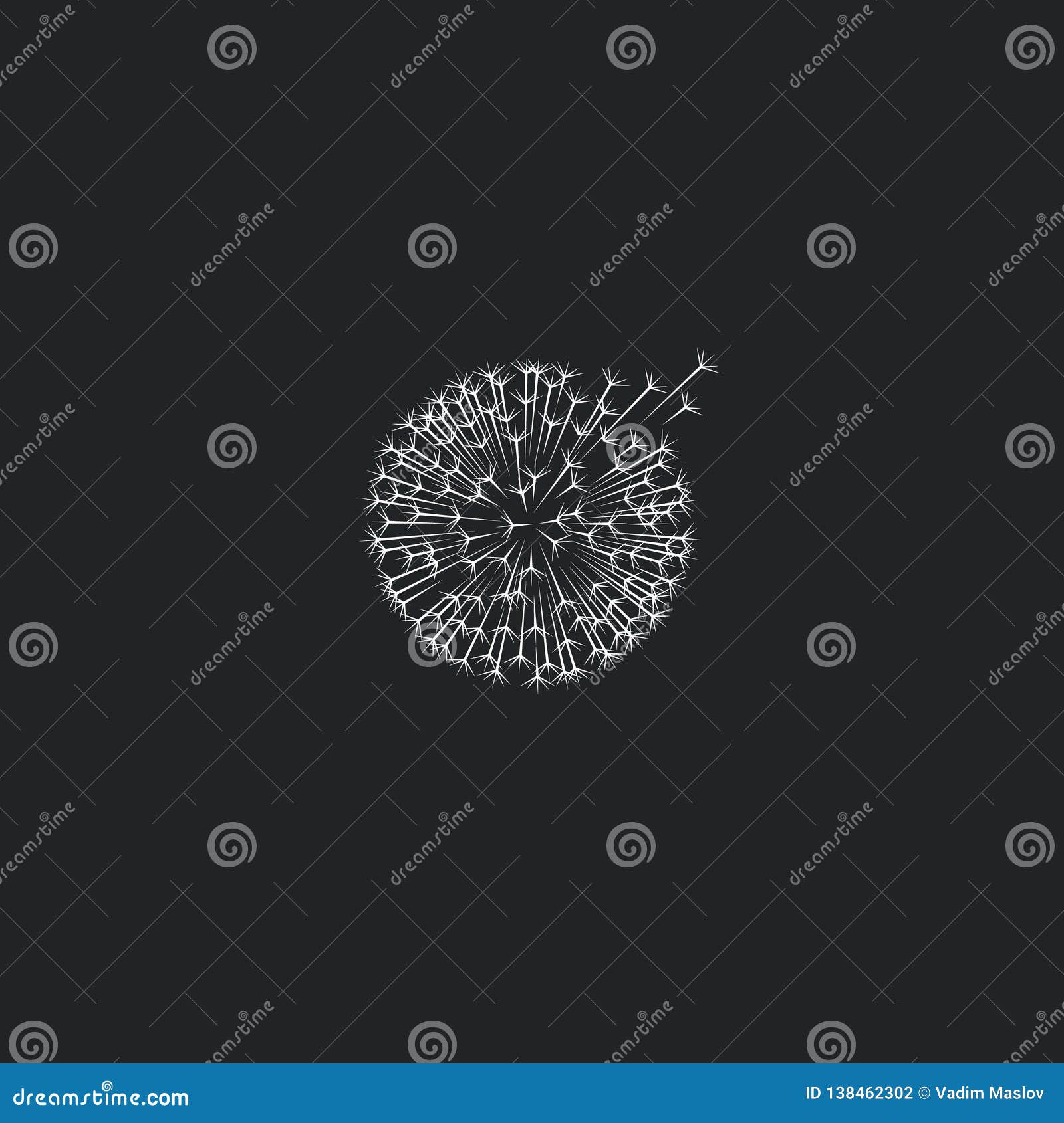 Dandelion Pixel Art Pattern Seamless. 8 Bit Blowball Flower Background ...