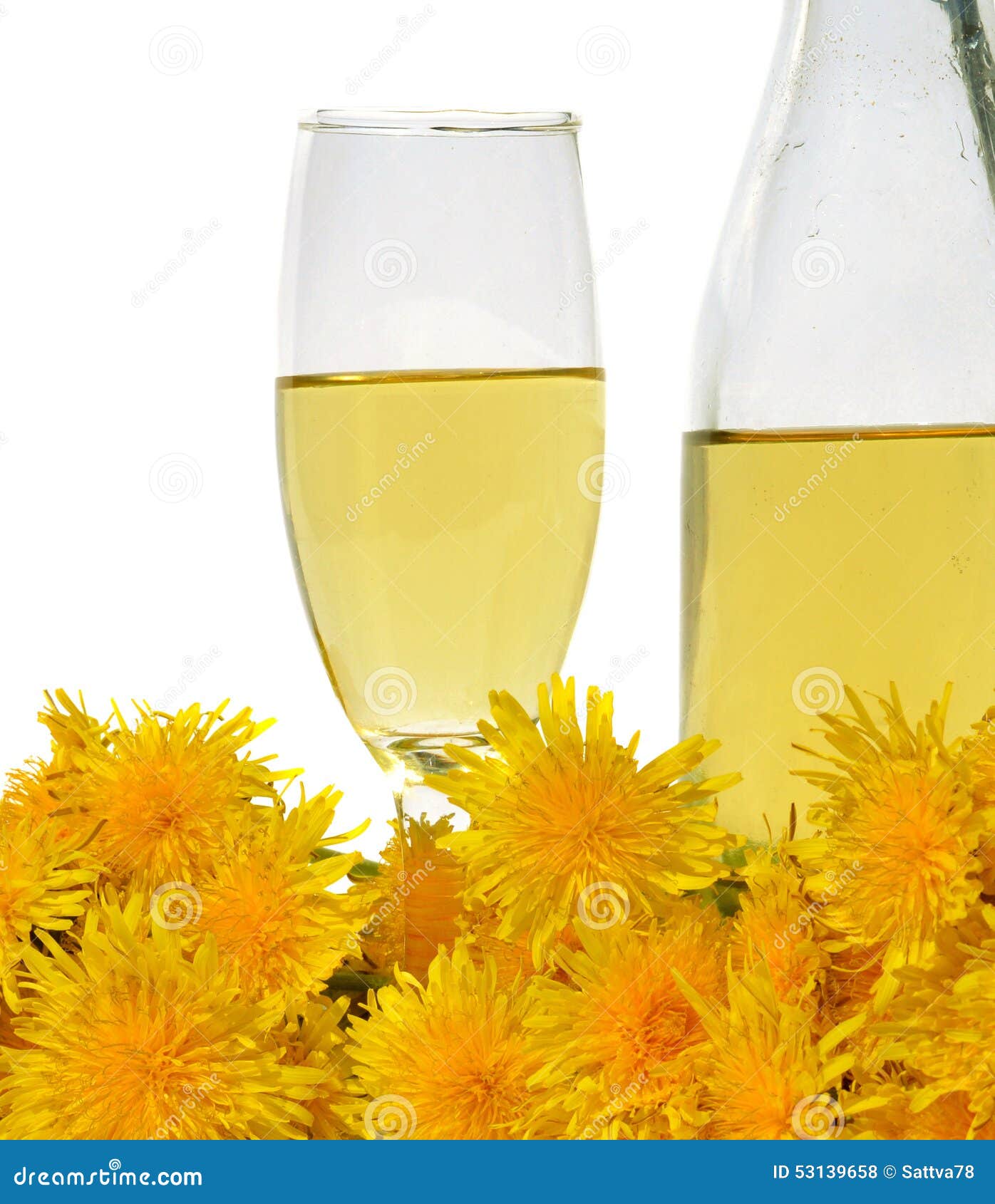 Dandelion Wine stock photo. Image of glassful, fresh - 53139658