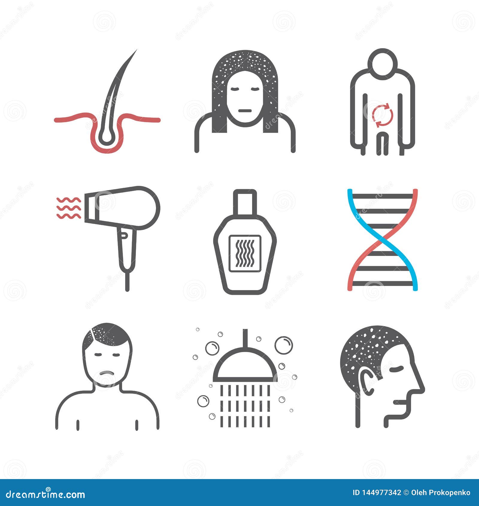 Dandruff Banner. Vector Signs for Web Graphics. Stock Vector ...