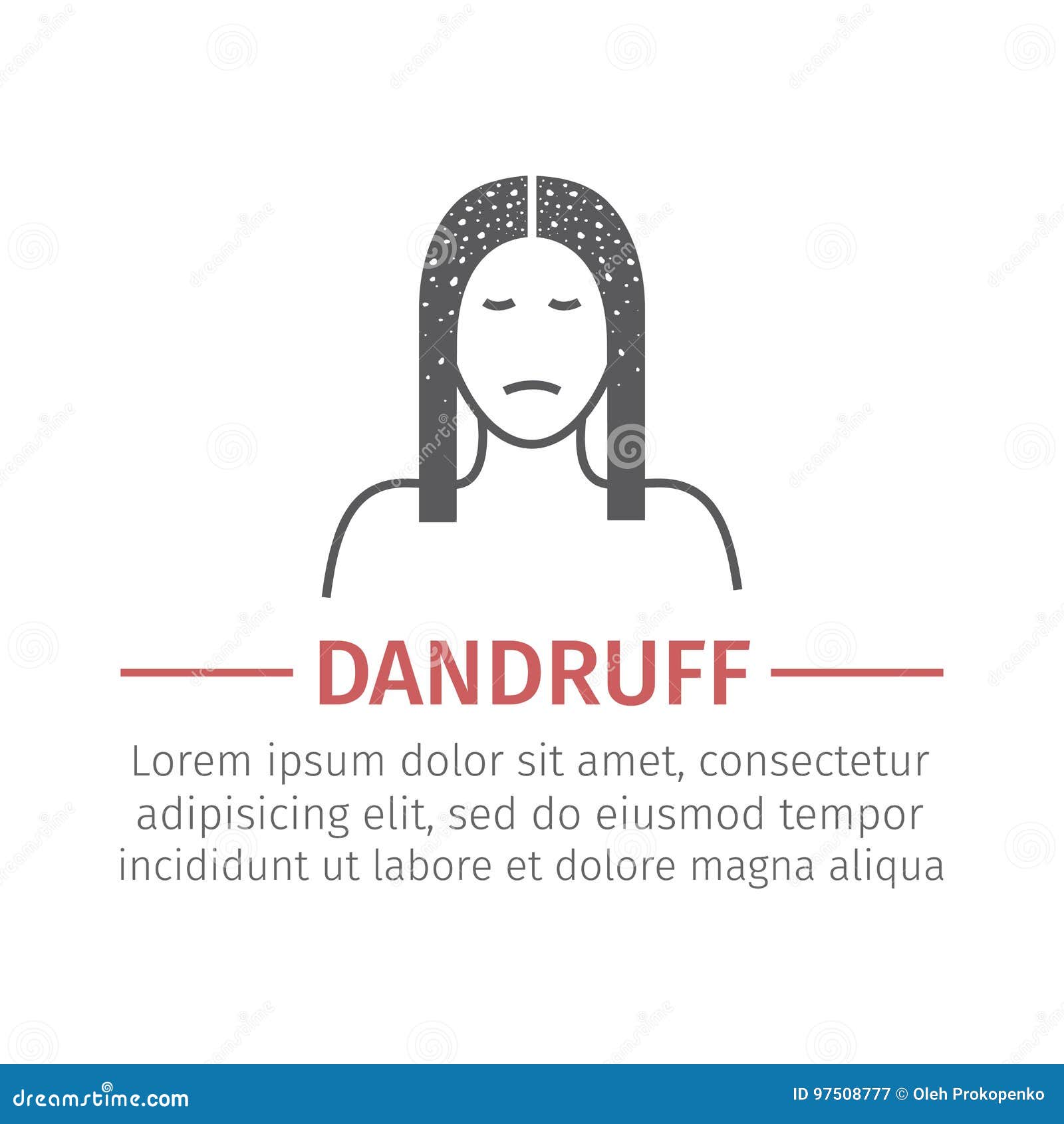 Dandruff Infographic Vector Illustration | CartoonDealer.com #123731030