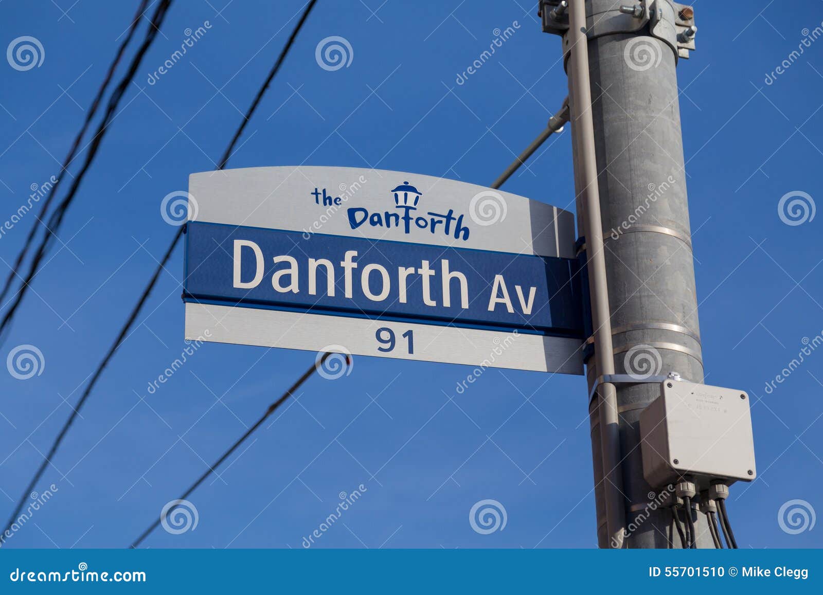 Danforth Avenue editorial image. Image of bright, danforth - 55701510