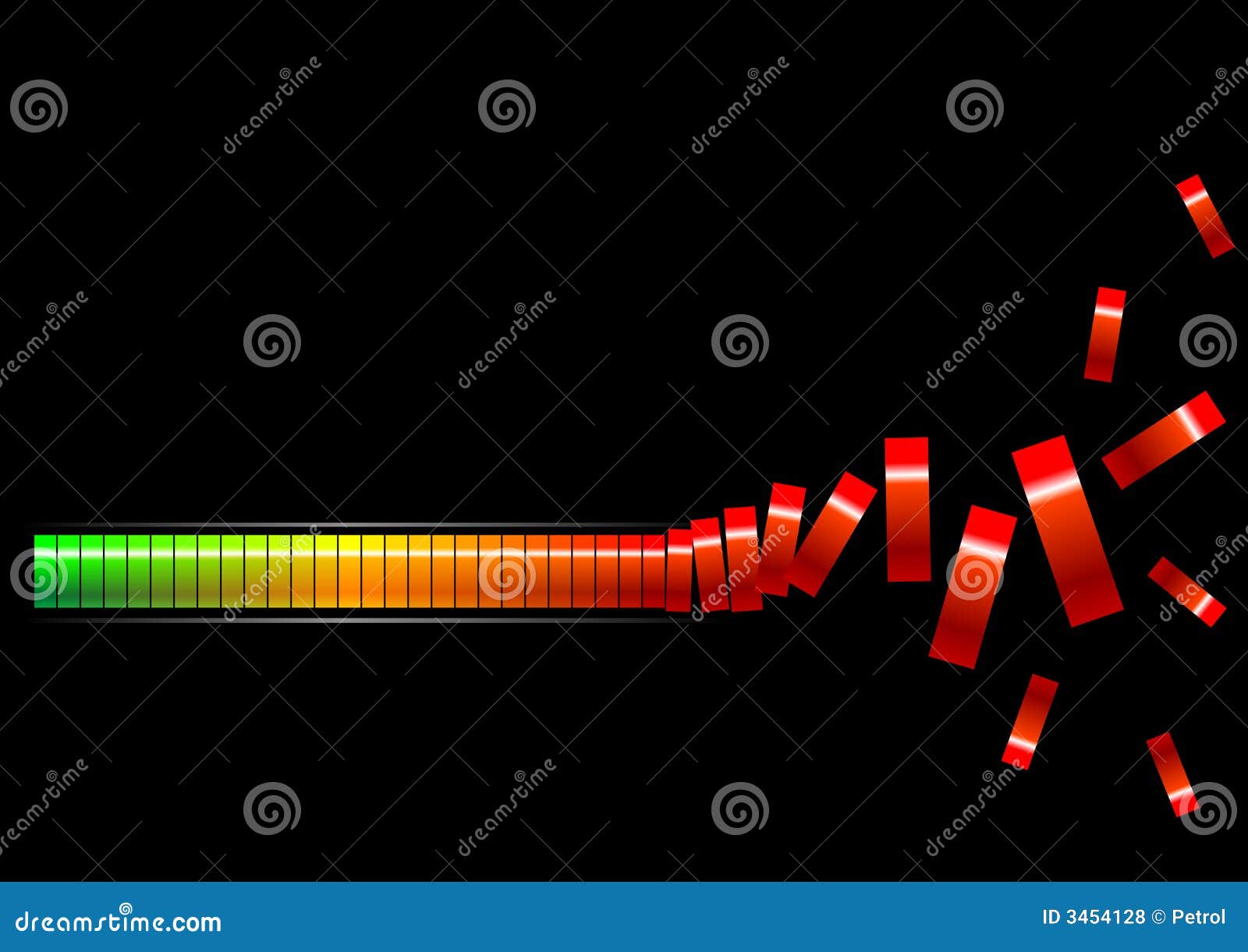 Danger stock vector. Illustration of illumination, recharge - 3454128