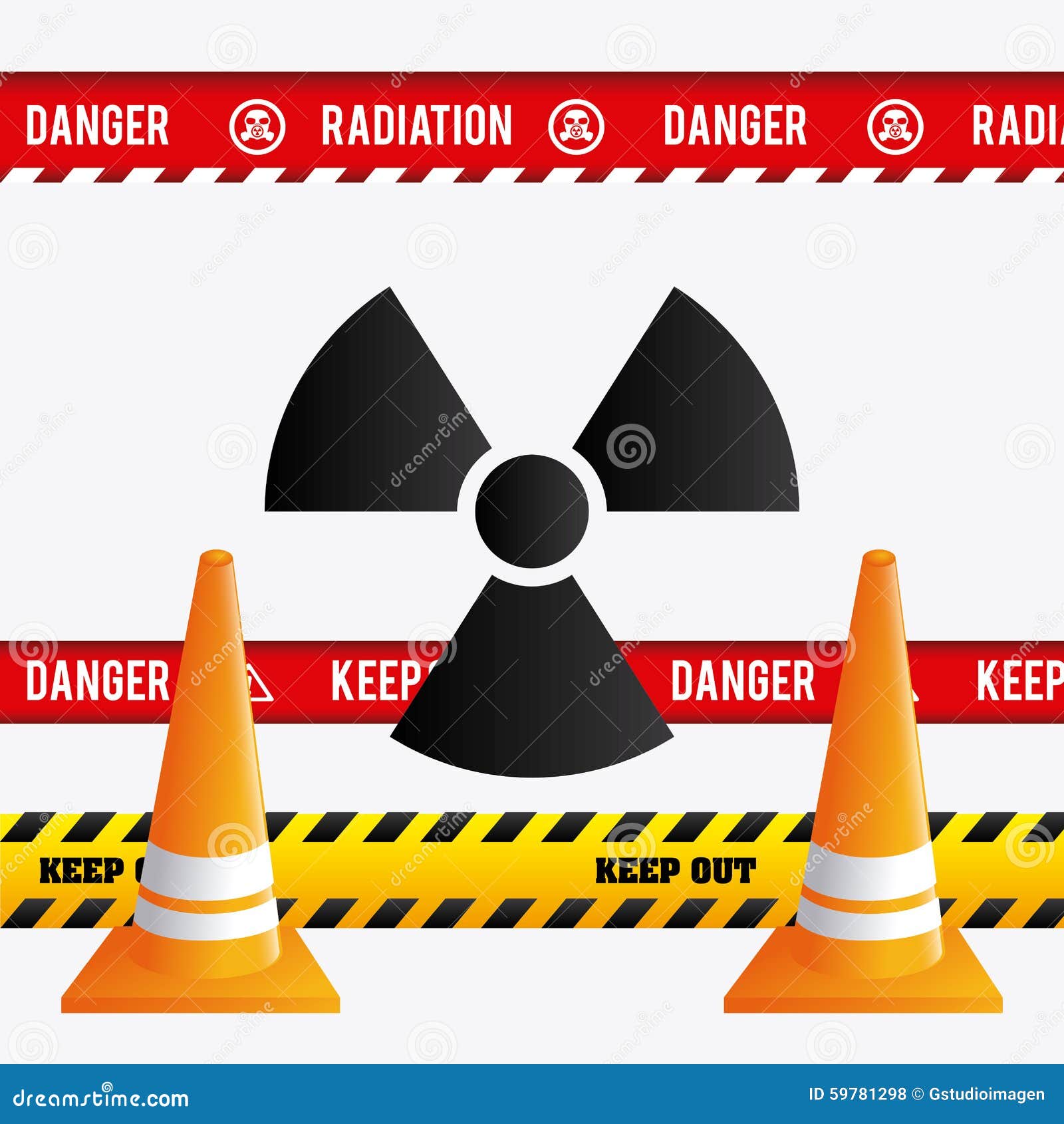 Danger advertising design. stock vector. Illustration of hazard - 59781298