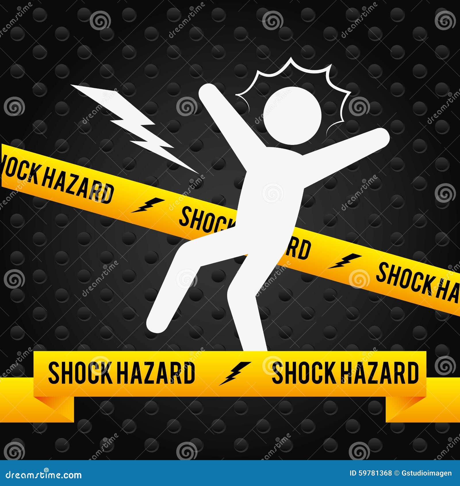 Danger advertising design. stock vector. Illustration of information ...