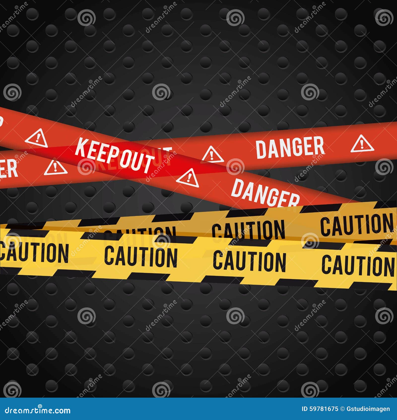 Danger advertising design. stock vector. Illustration of danger - 59781675