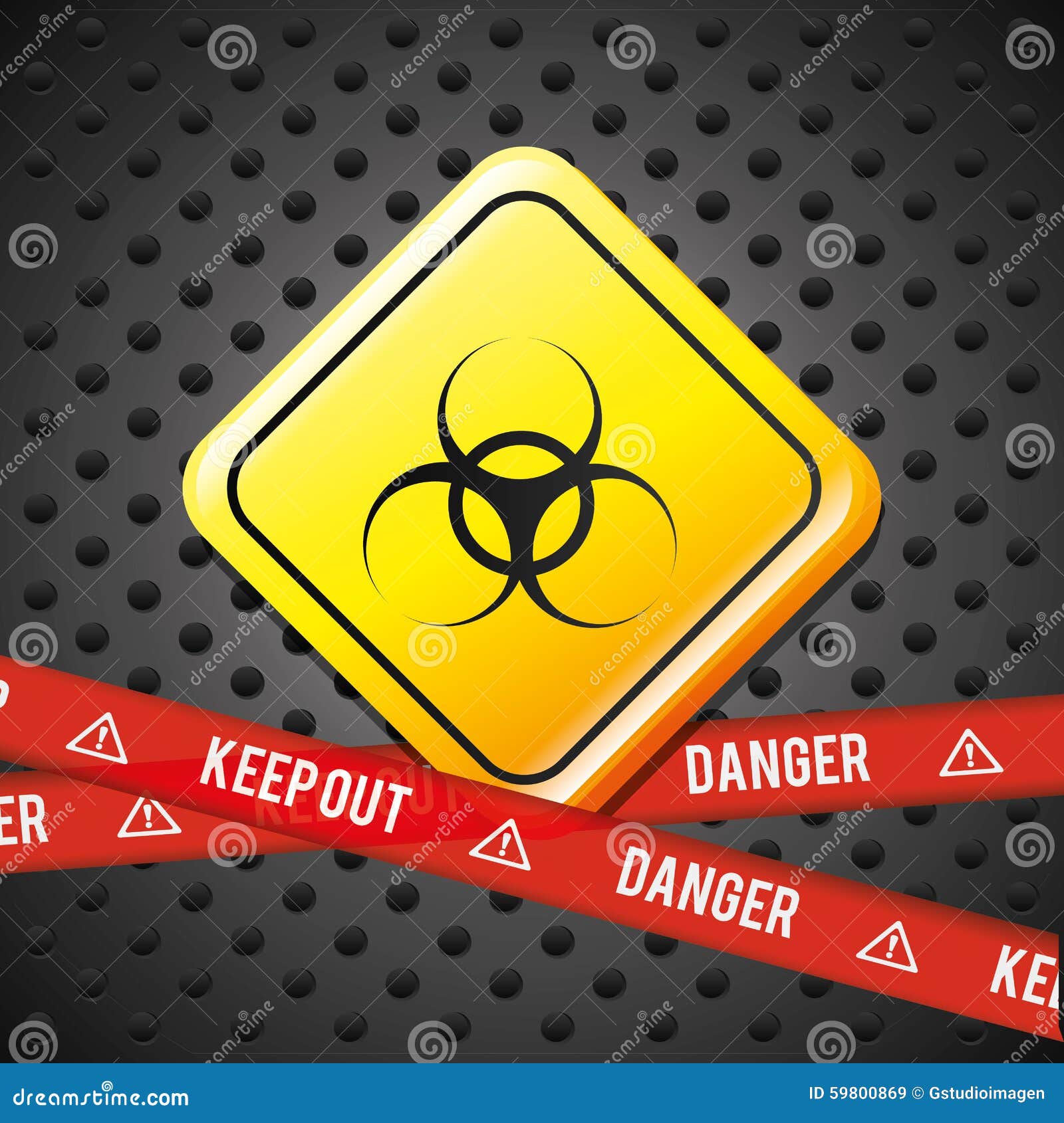 Danger advertising design. stock vector. Illustration of point - 59800869