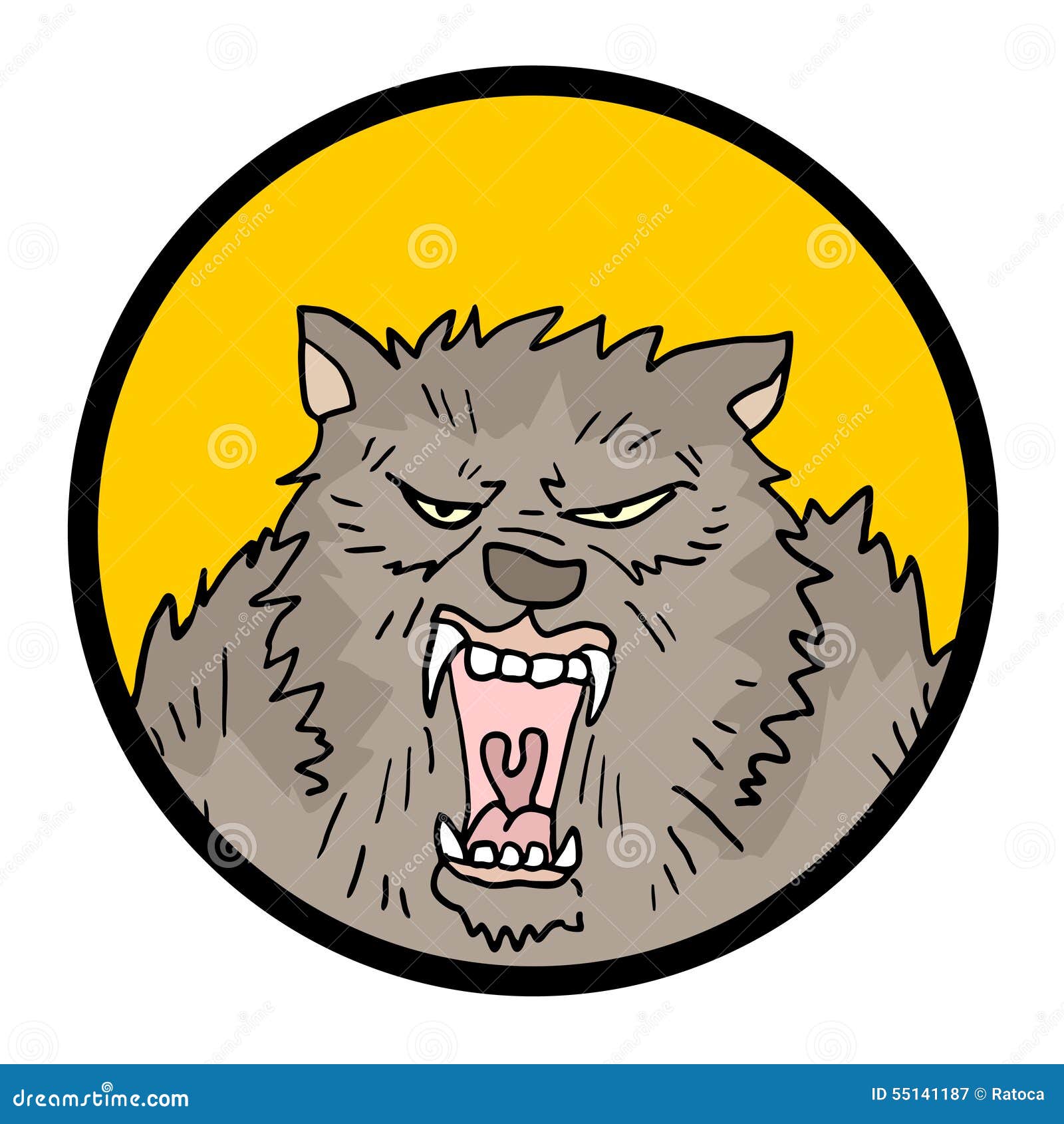 Danger animal symbol stock vector. Illustration of wildlife - 55141187