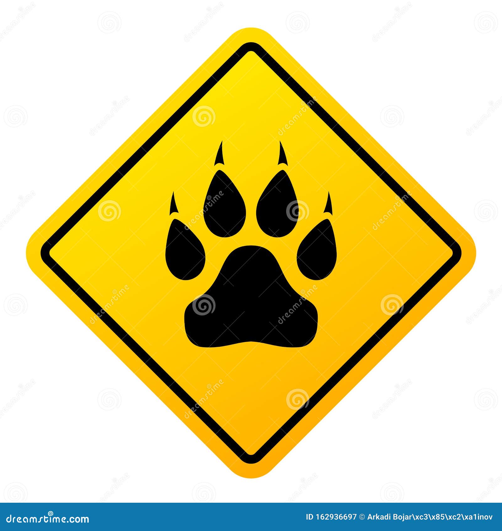 Danger animals vector sign stock vector. Illustration of clipart ...