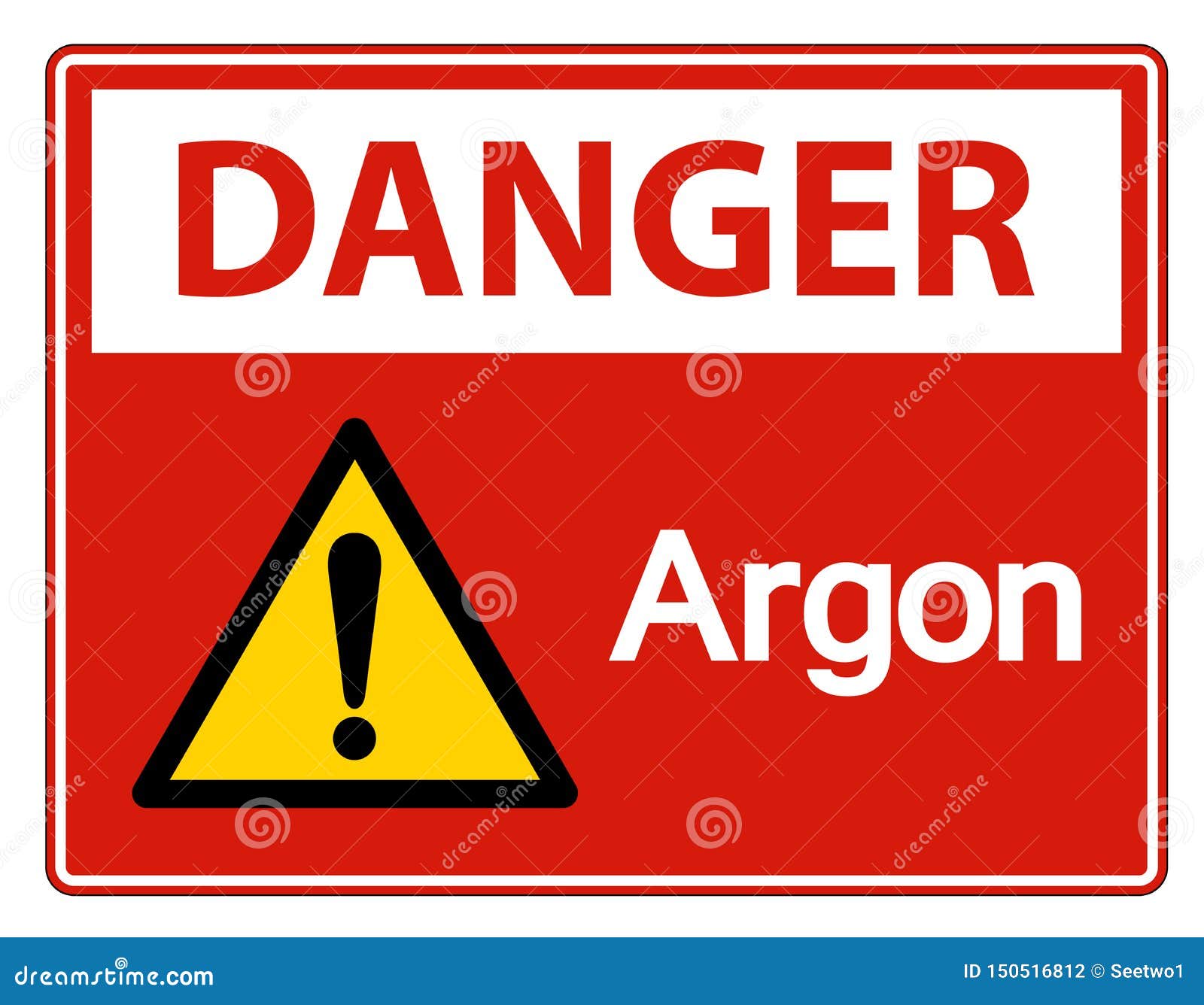 Danger Argon Symbol Sign Isolate on White Background,Vector ...