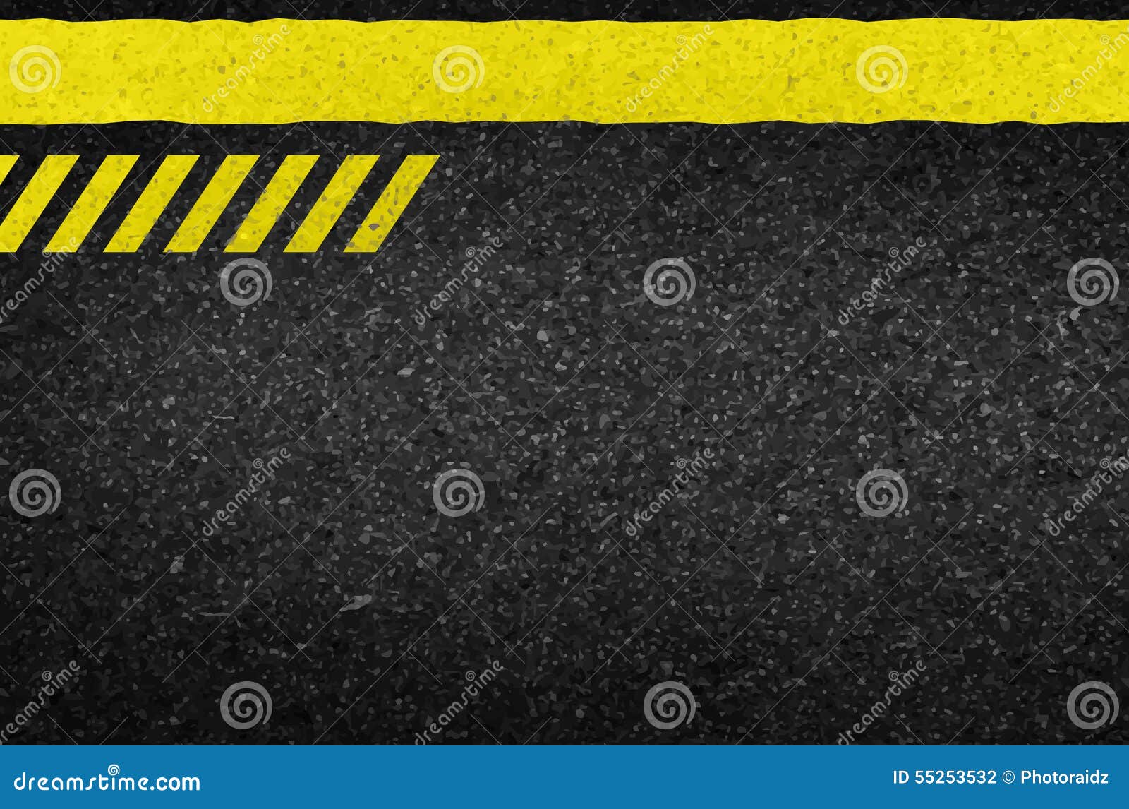 Danger Arrows on Asphalt Texture. Illustration Stock Illustration ...