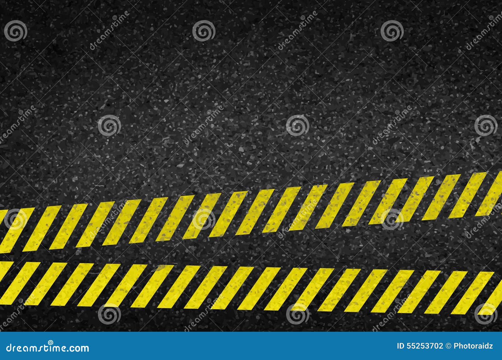 Danger Arrows on Asphalt Texture. Illustration Stock Illustration ...