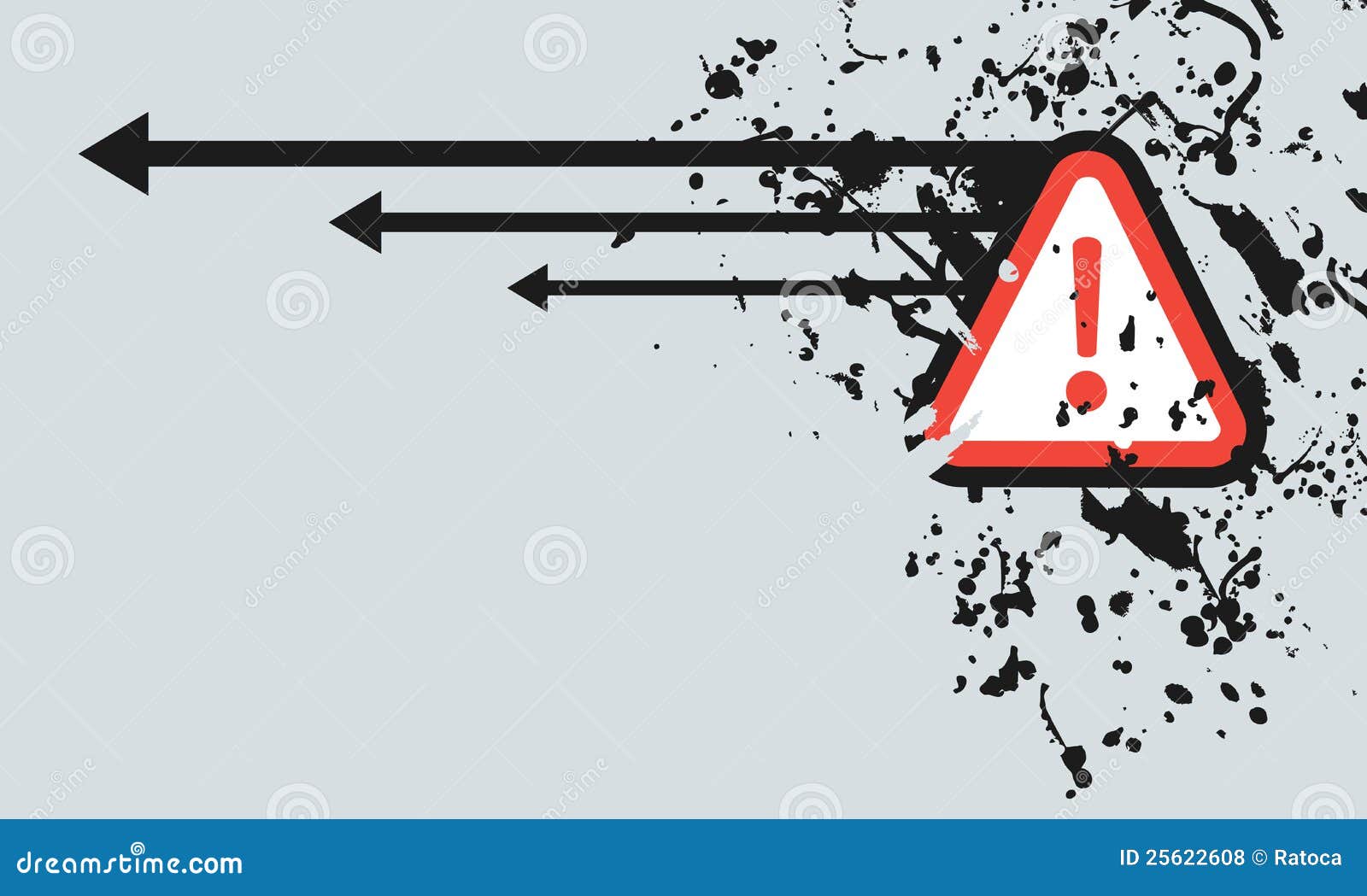 Danger art style stock vector. Illustration of font, exclamation - 25622608