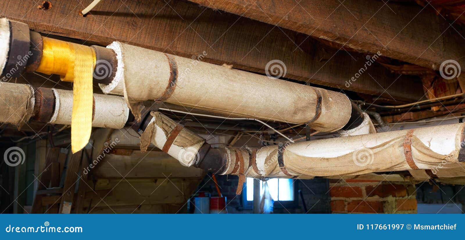 Danger! Asbestos! stock image. Image of wrapped, pollution - 117661997