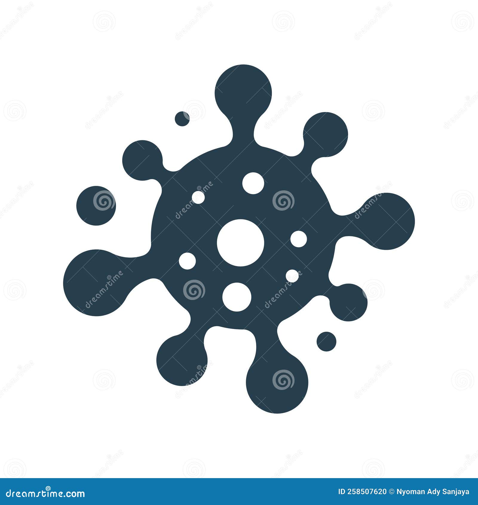 Danger Bacteria Vector Icon Illustration Isolated on White Background ...