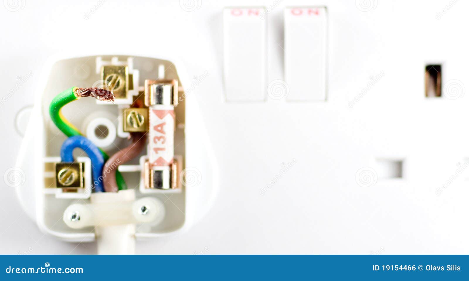 Badly Wired Plug Showing Bad And Wrong And Dangerous Connection Stock ... Badly Wired Plug Showing Bad And Wrong And Dangerous Connection Stock ...