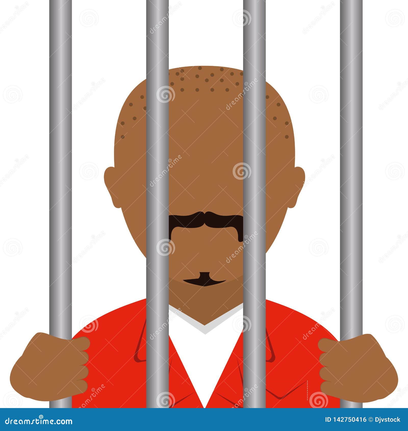 Danger Bandit in Jail Avatar Character Stock Vector - Illustration of ...