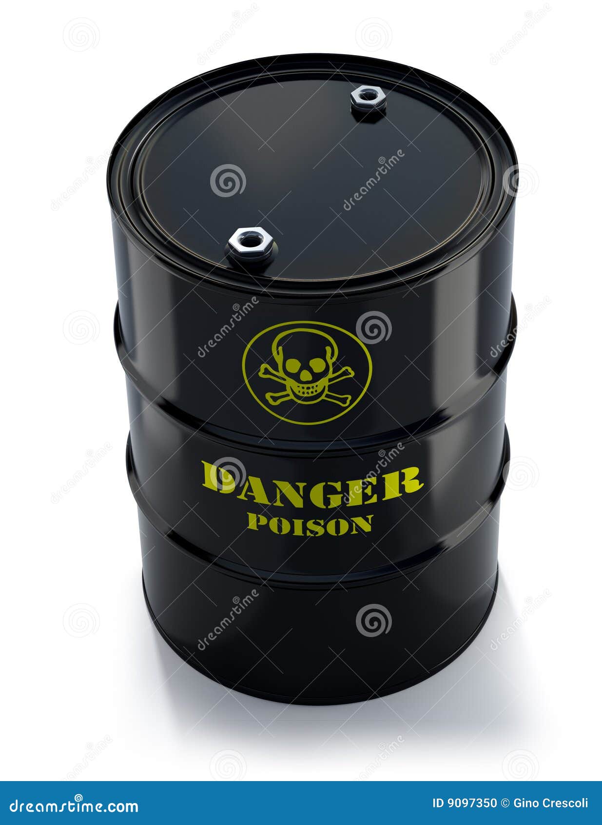 Danger - Barrel with Poison Stock Illustration - Illustration of fossil ...