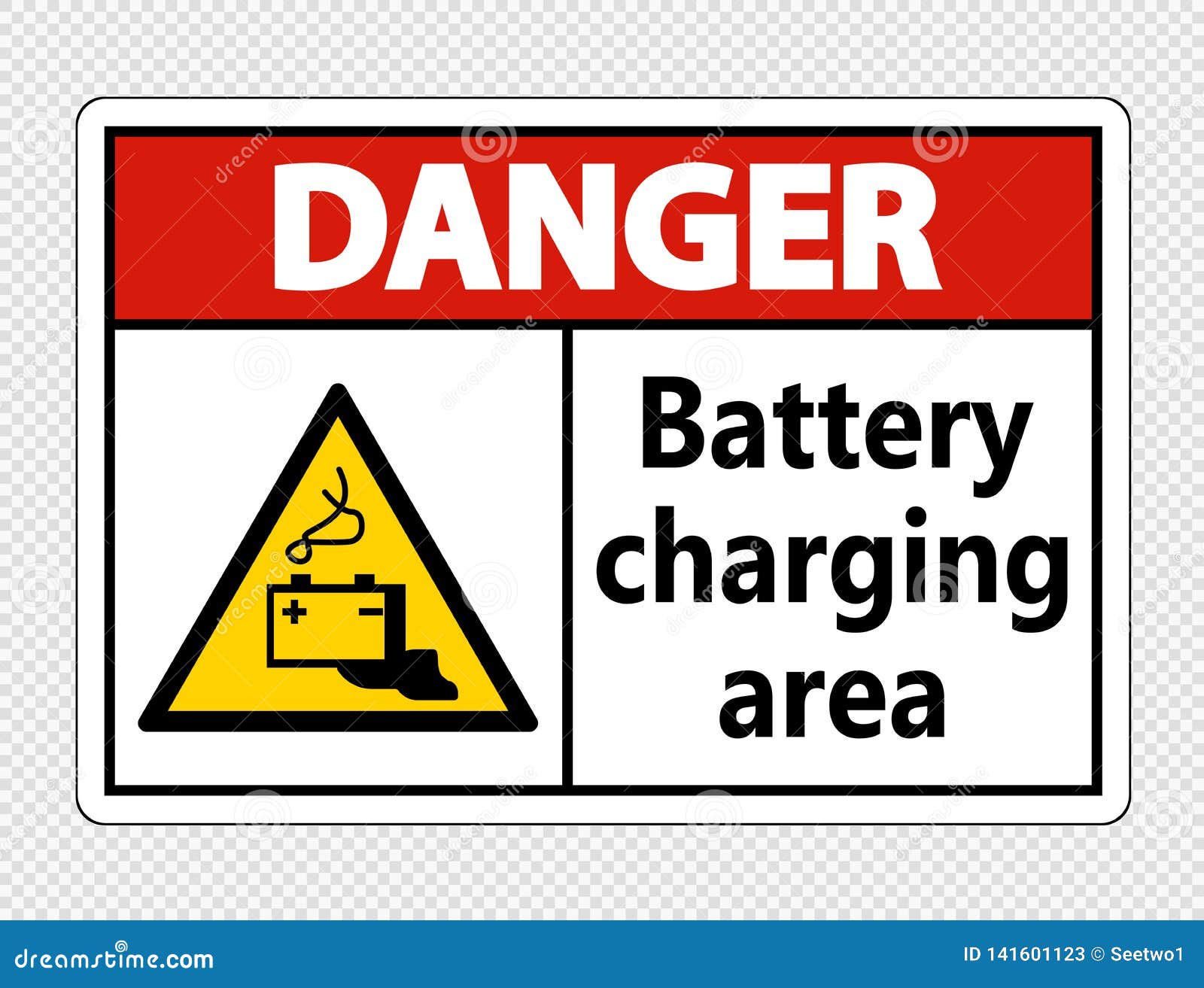 Danger Battery Charging Symbol Sign, Vector Illustration, Isolated On ...
