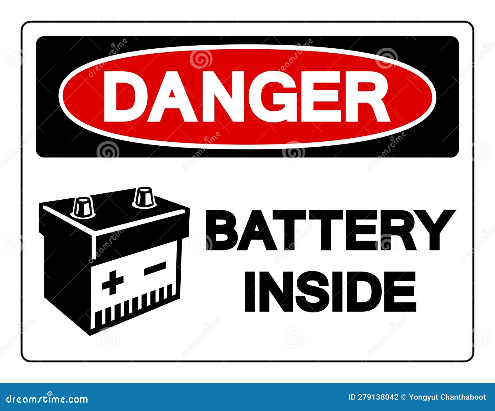 Danger Battery Charging In Progress Symbol Sign, Vector Illustration ...