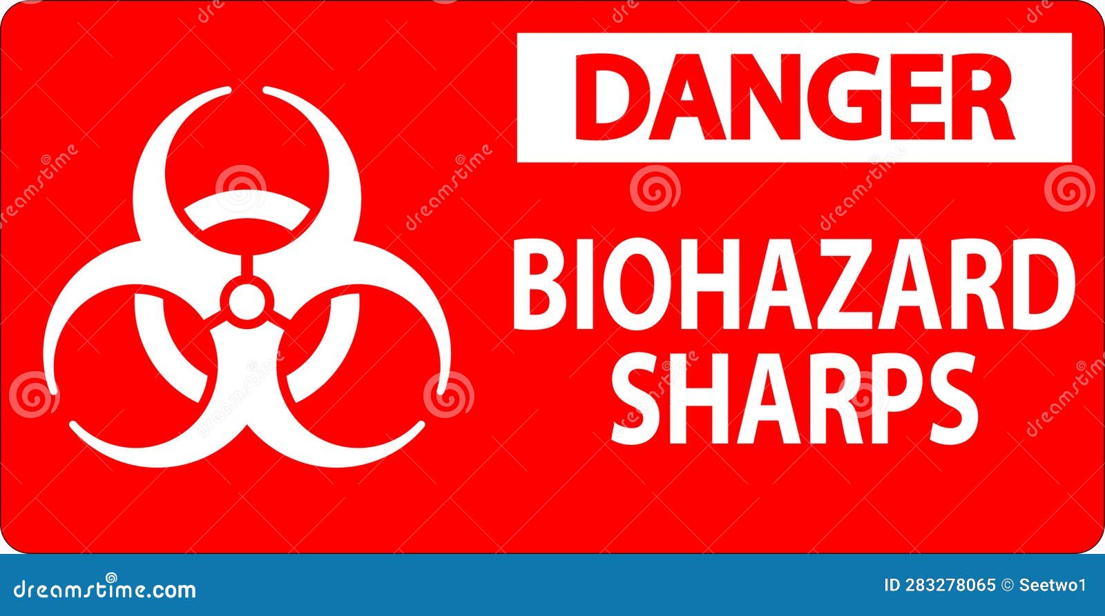 Danger Biohazard Label, Biohazard Sharps Stock Vector - Illustration of ...