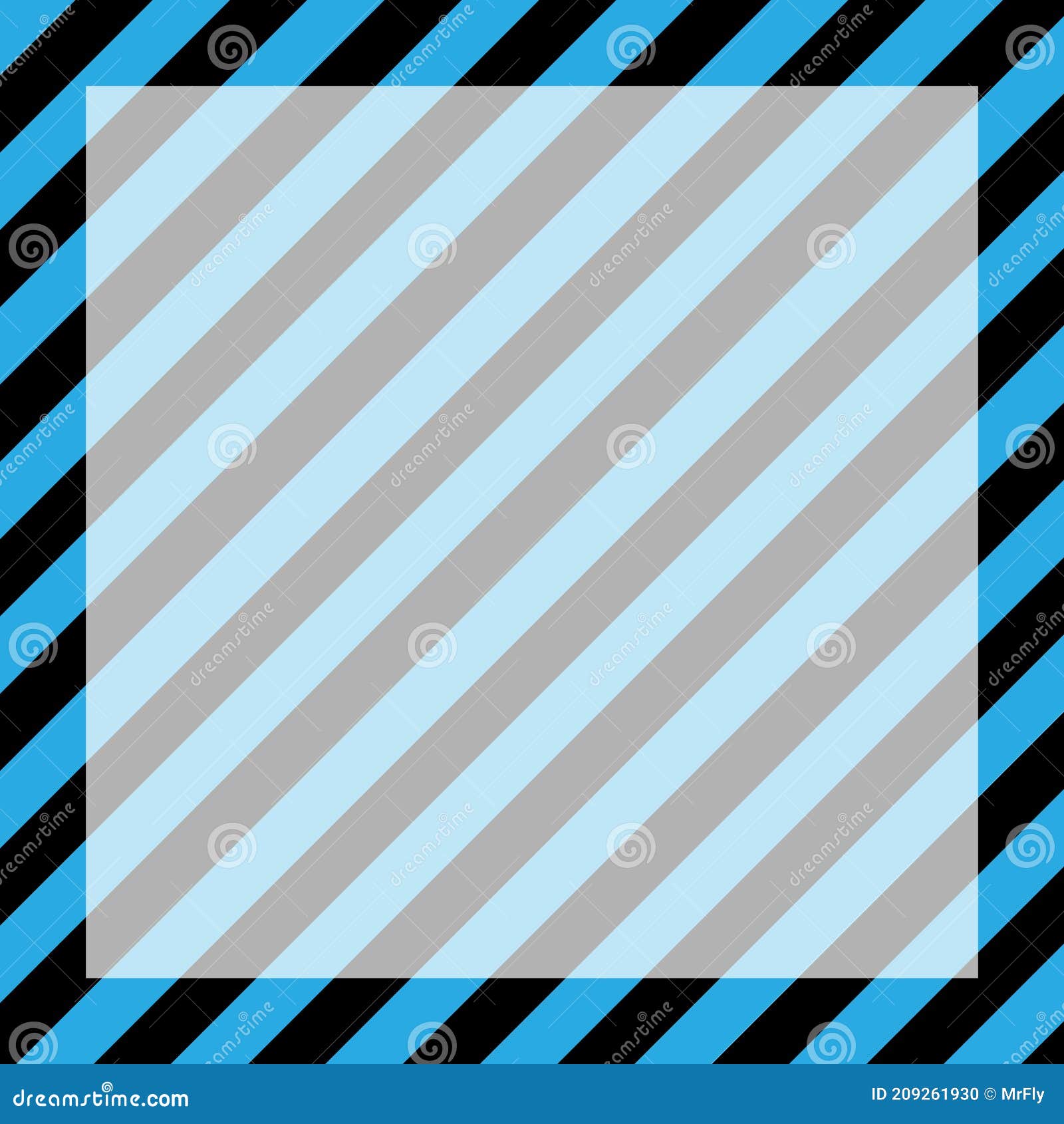 Danger, Black and Blue Striped Background Template, Vector Illustration ...